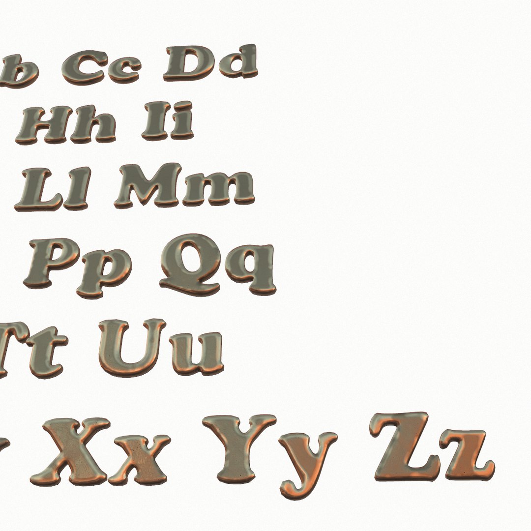 3D Alphabet Pack Model - TurboSquid 1401684