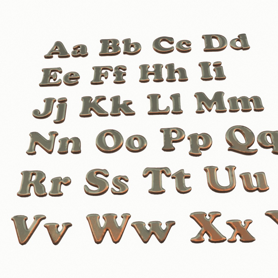 3D Alphabet Pack Model - TurboSquid 1401684