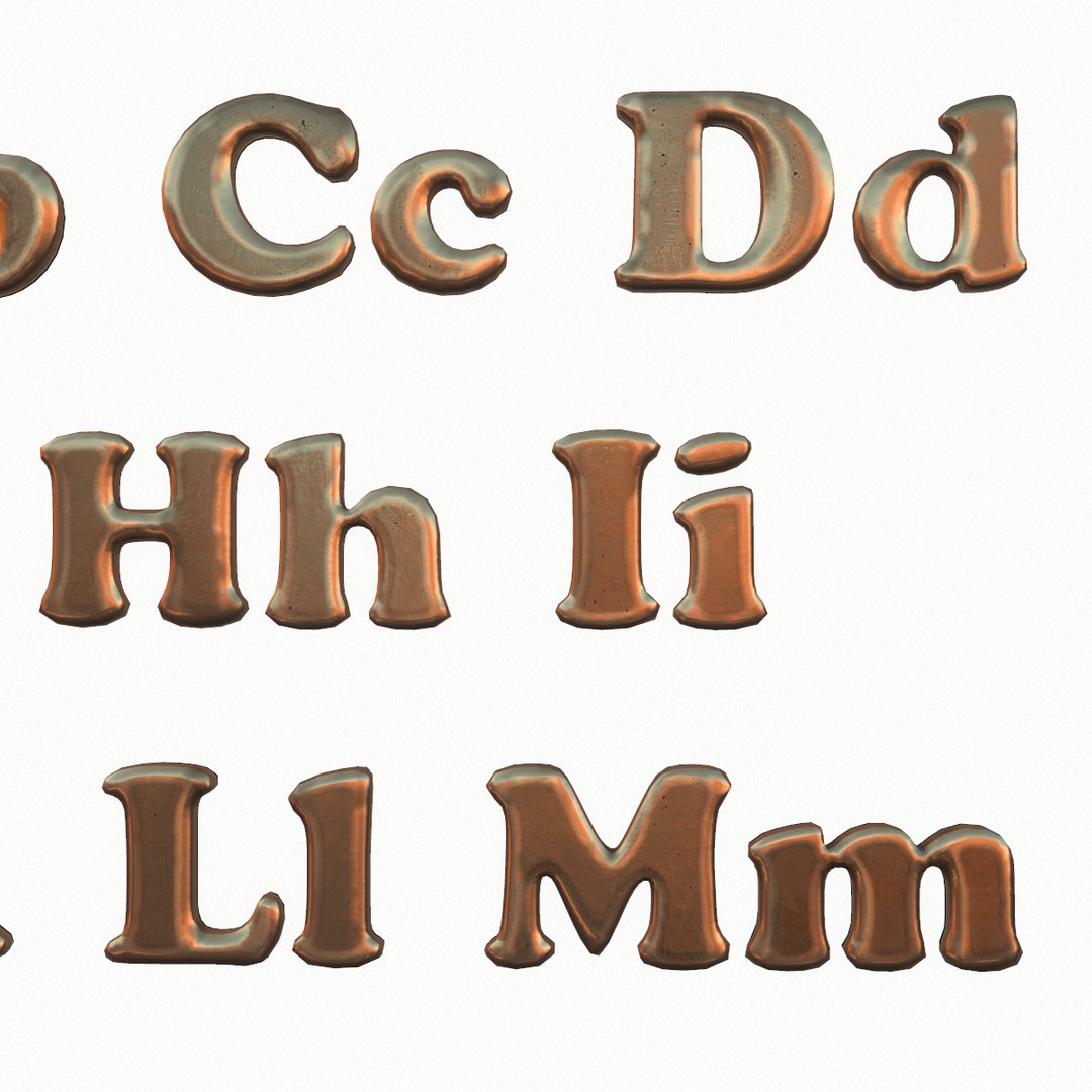 3D Alphabet Pack Model - TurboSquid 1401684