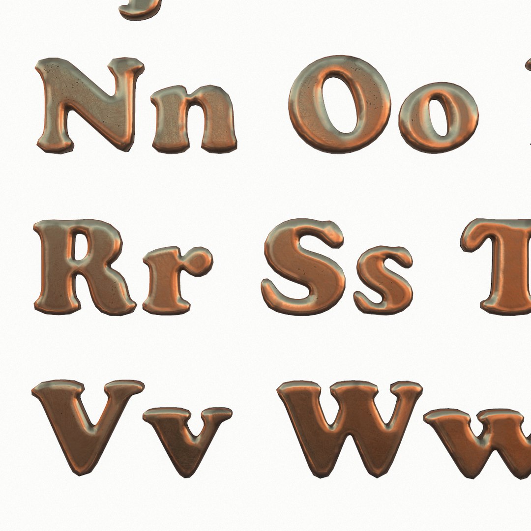 3D Alphabet Pack Model - TurboSquid 1401684