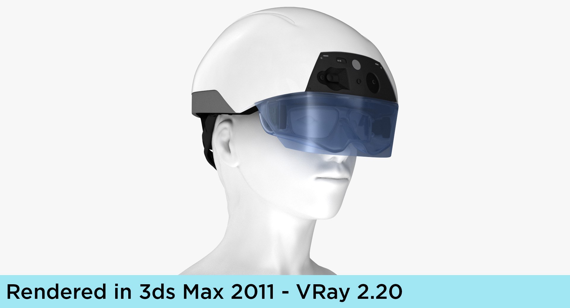 3d model - helmet daqri smart