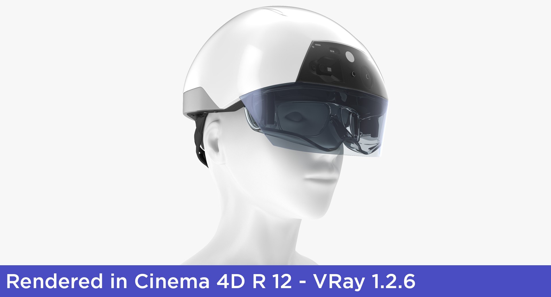 3d model - helmet daqri smart