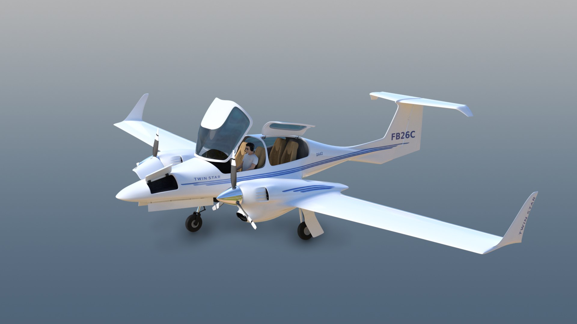 3d Diamond Da42 Twin Star