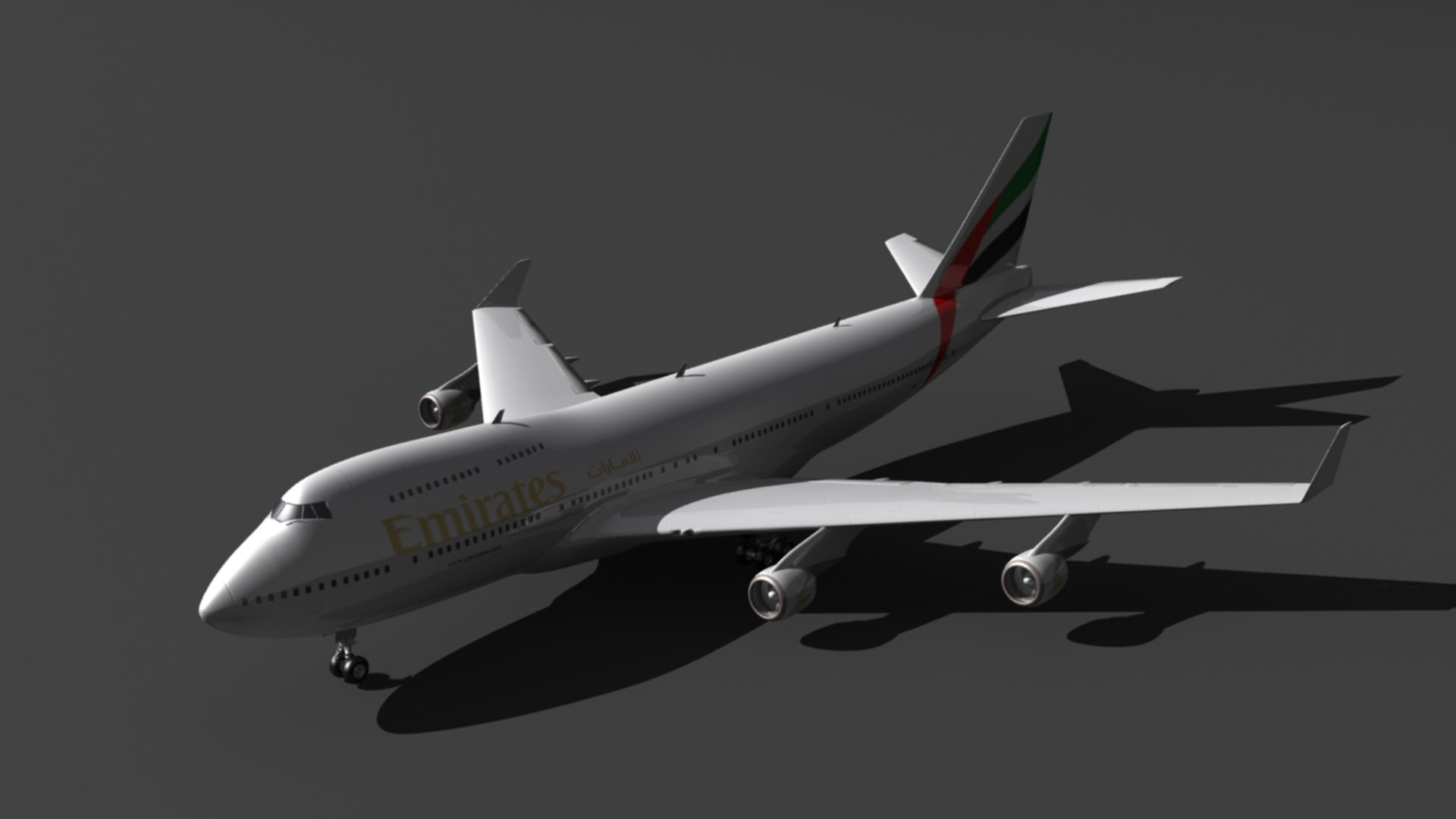 3D Emirates Boeing 747 Model - TurboSquid 2129743