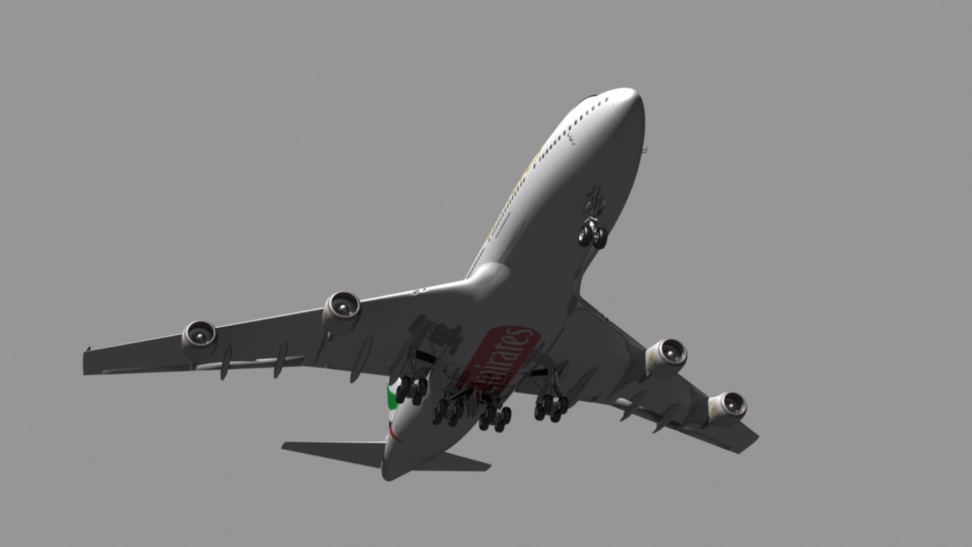 3D Emirates Boeing 747 Model - TurboSquid 2129743