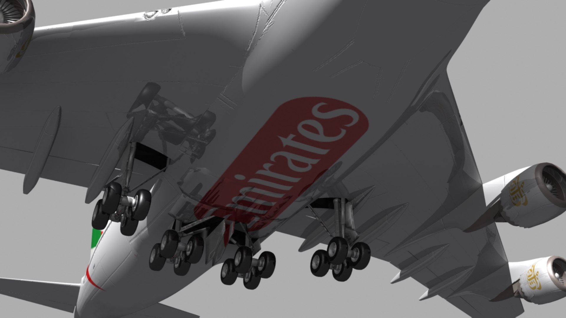 3D Emirates Boeing 747 Model - TurboSquid 2129743