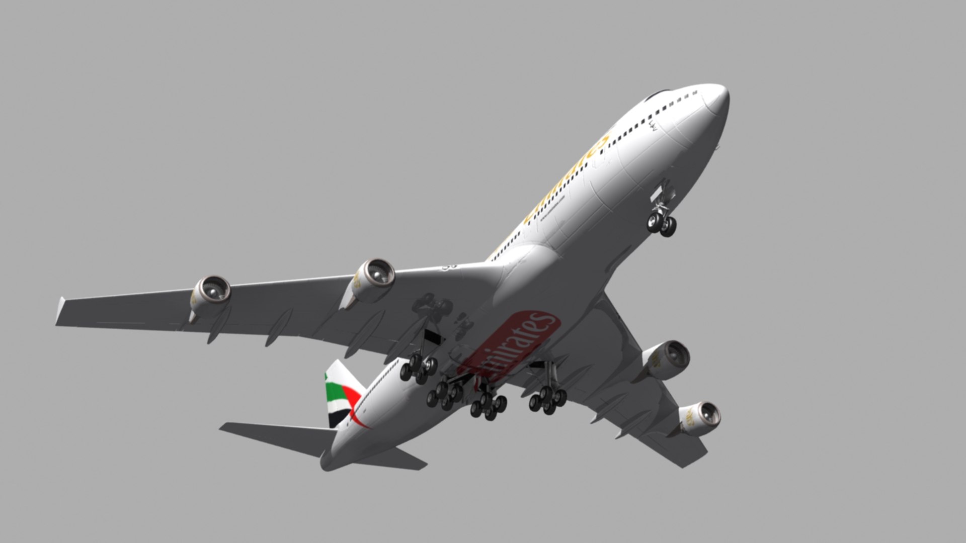3D Emirates Boeing 747 Model - TurboSquid 2129743