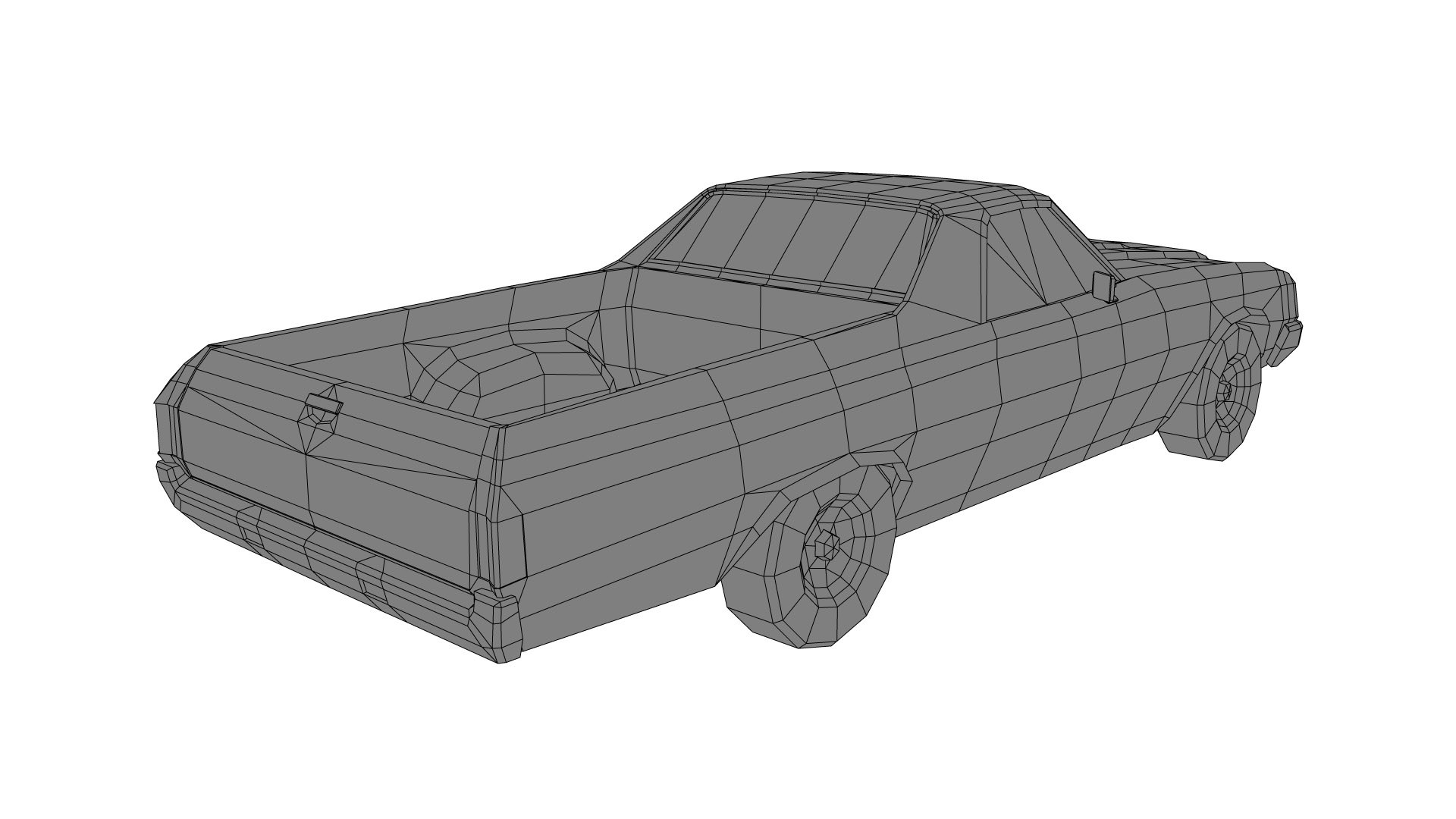 Old Pick Car 3D Model - TurboSquid 1503727