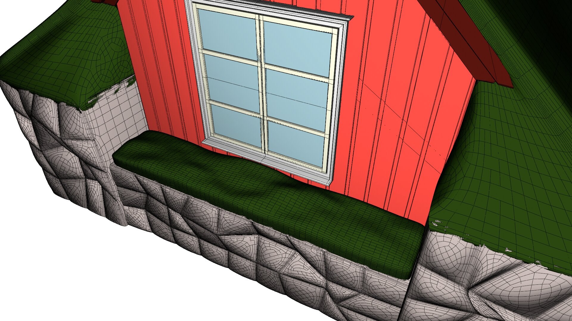 Turf House 3D Model - TurboSquid 1717168