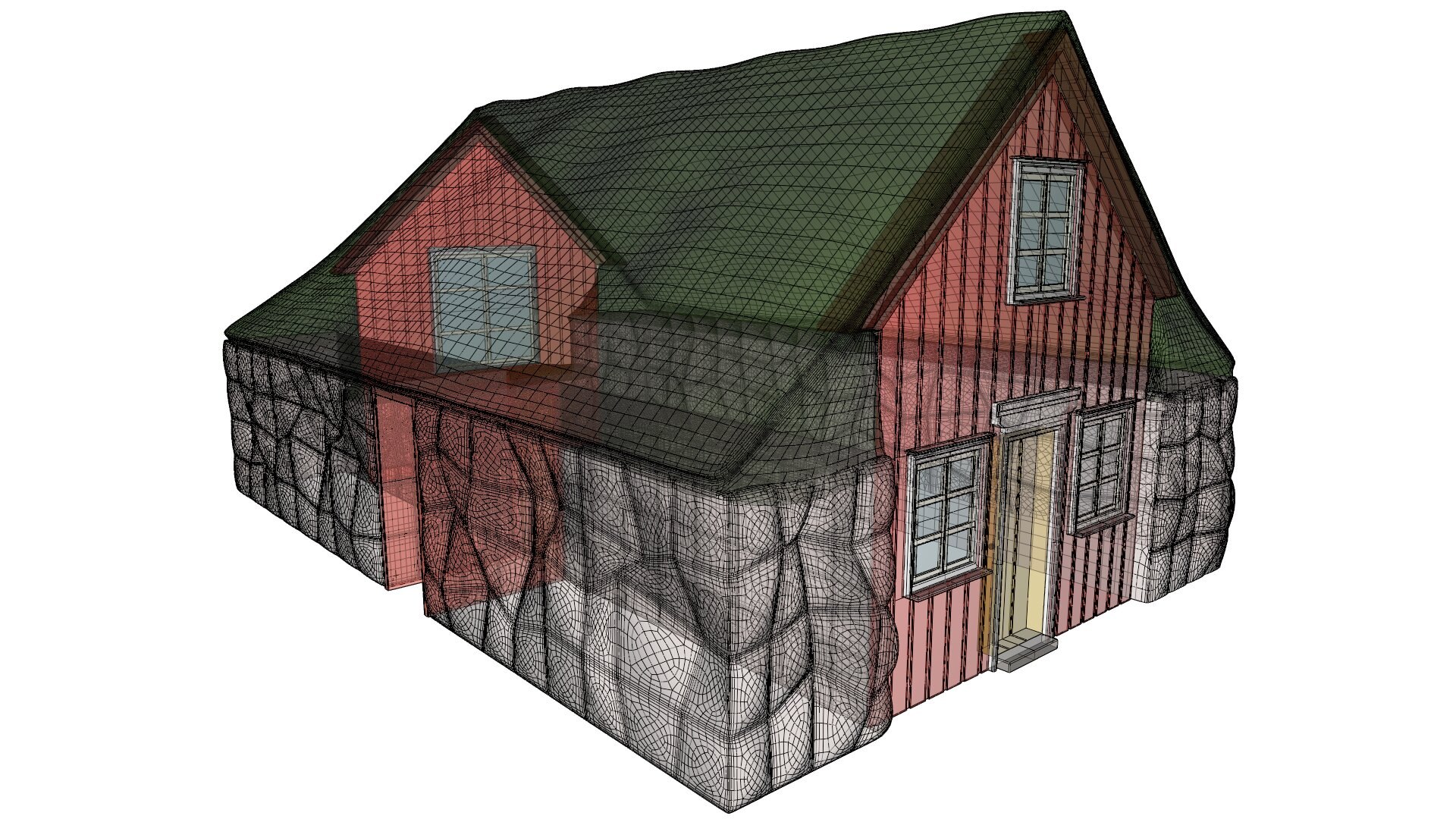 Turf House 3D Model - TurboSquid 1717168
