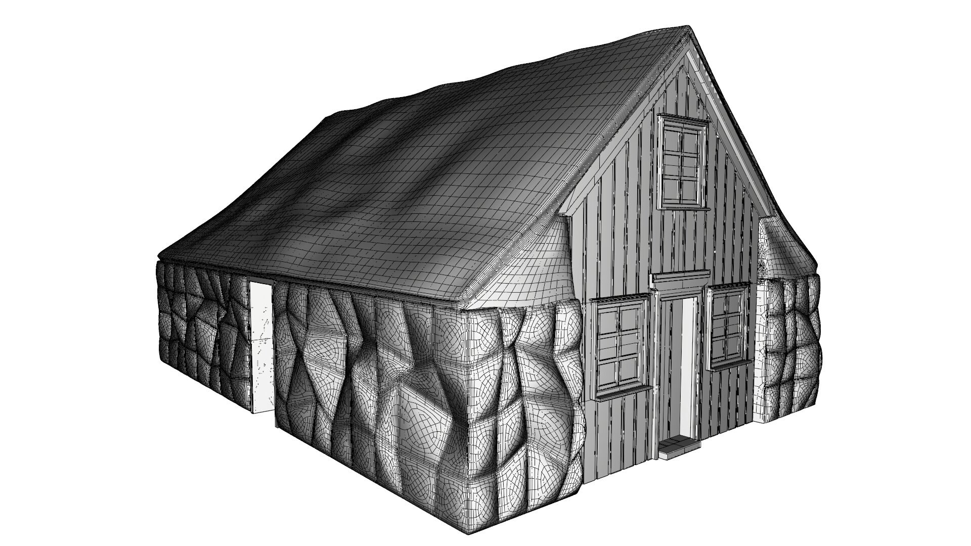 Turf House 3D Model - TurboSquid 1717168