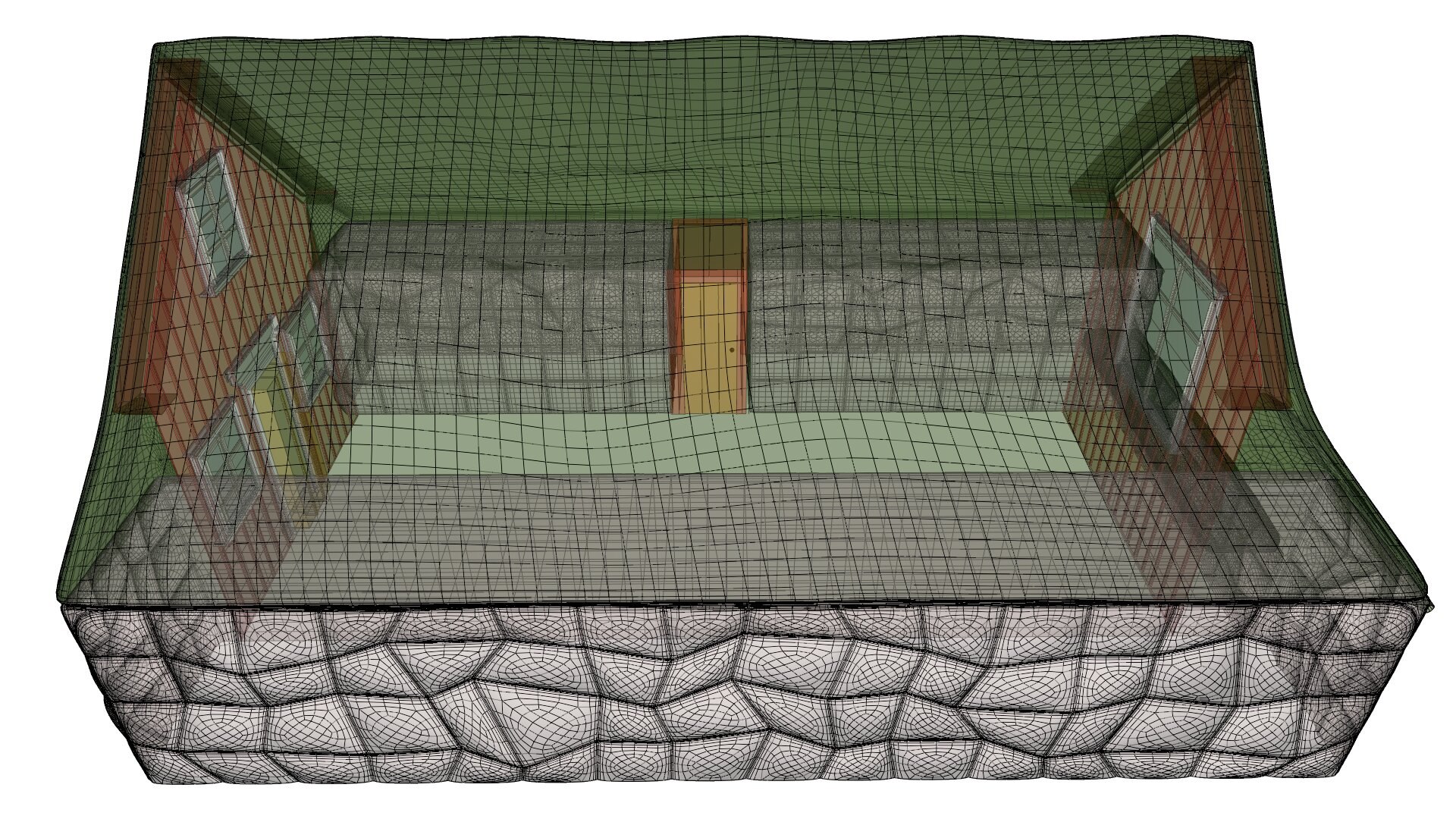 Turf house 3D model - TurboSquid 1717168