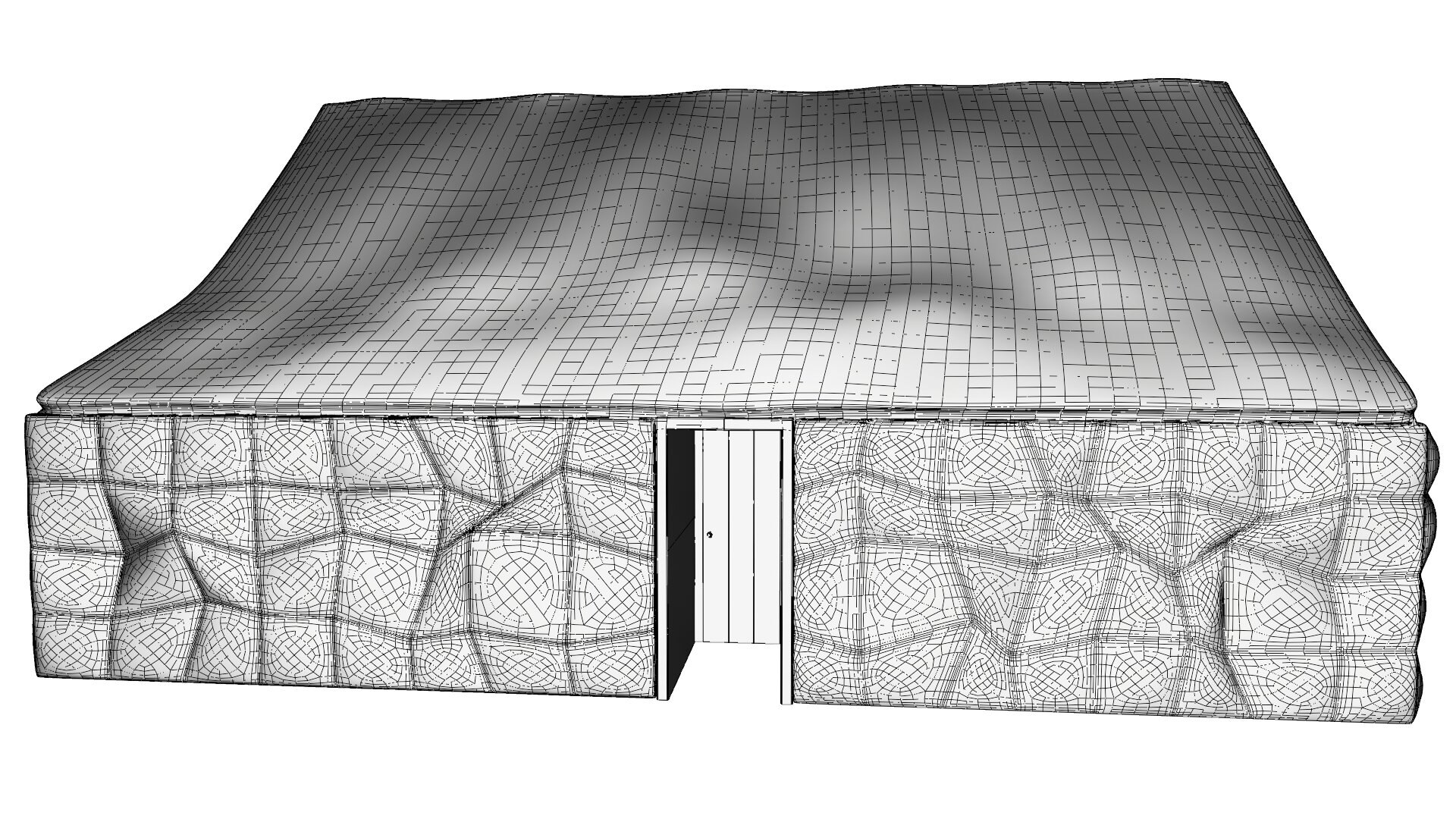 Turf House 3D Model - TurboSquid 1717168