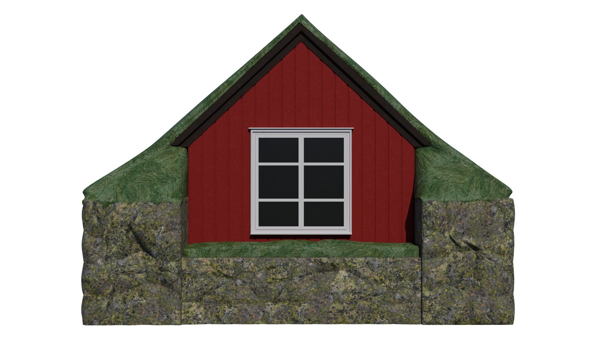 Turf House 3D Model - TurboSquid 1717168