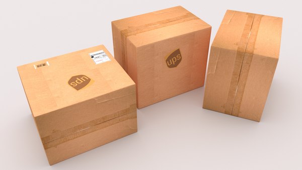 UPS 골판지 상자 3D 모델 - TurboSquid 1777717