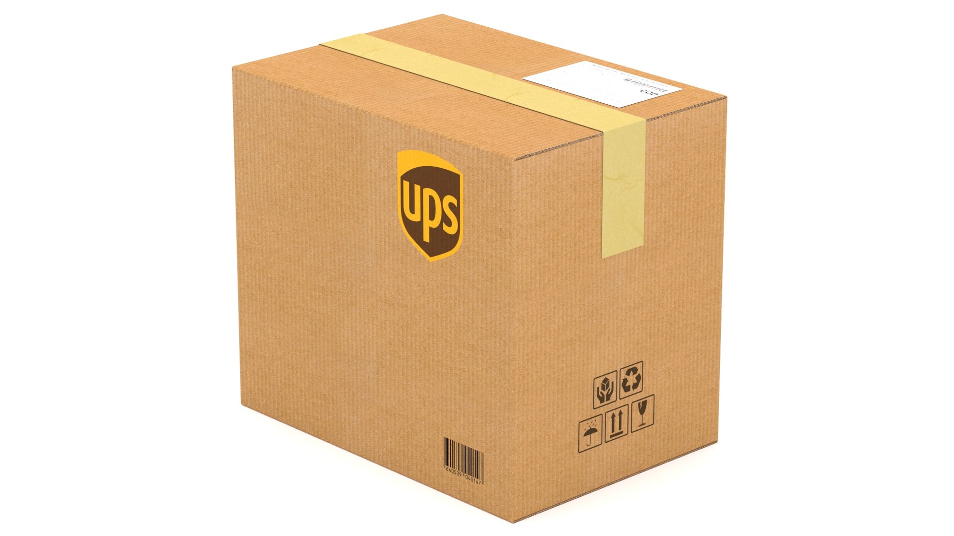 UPS Cardboard Box 3D Model - TurboSquid 1777717