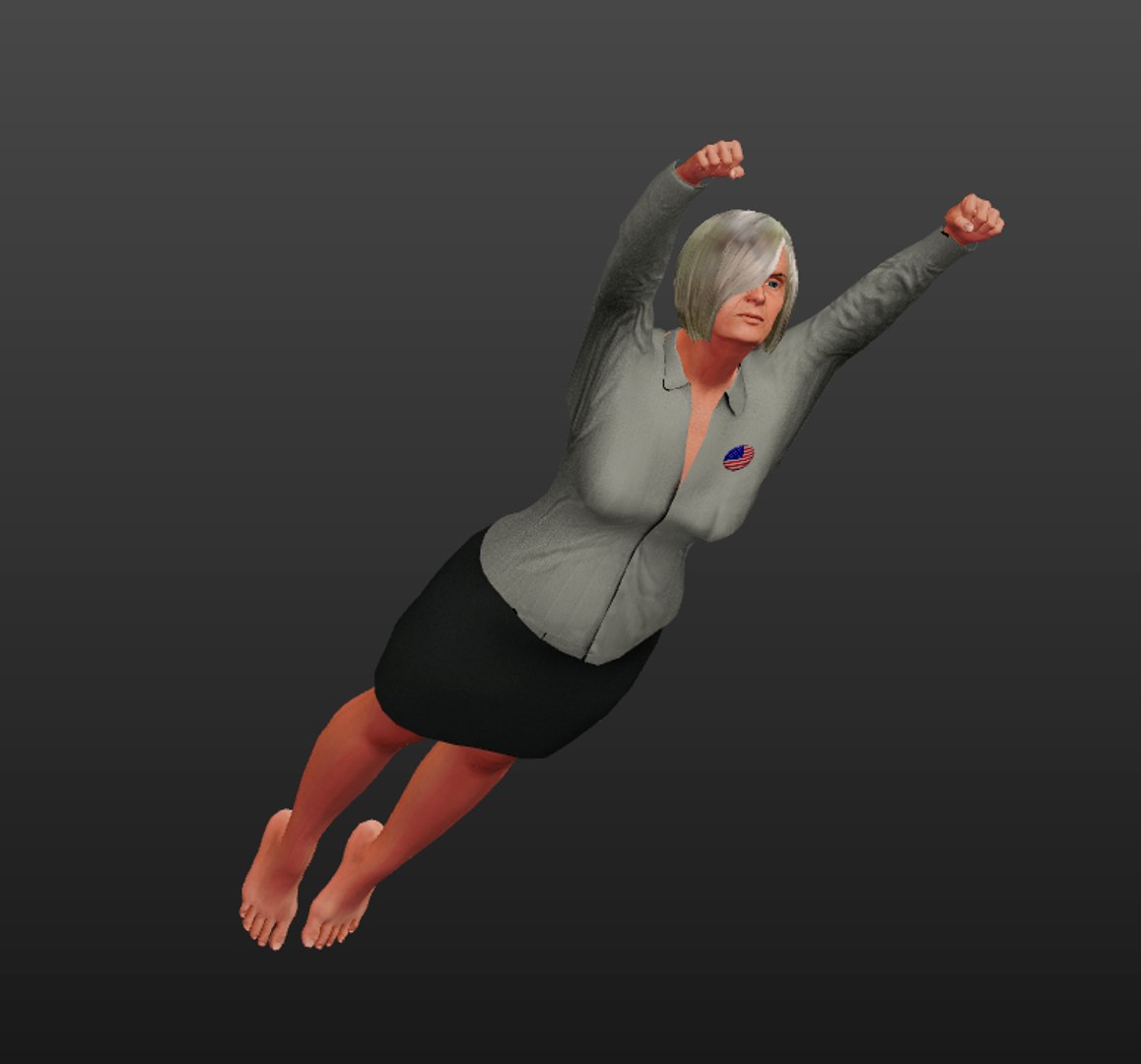 3d Female Politician Model