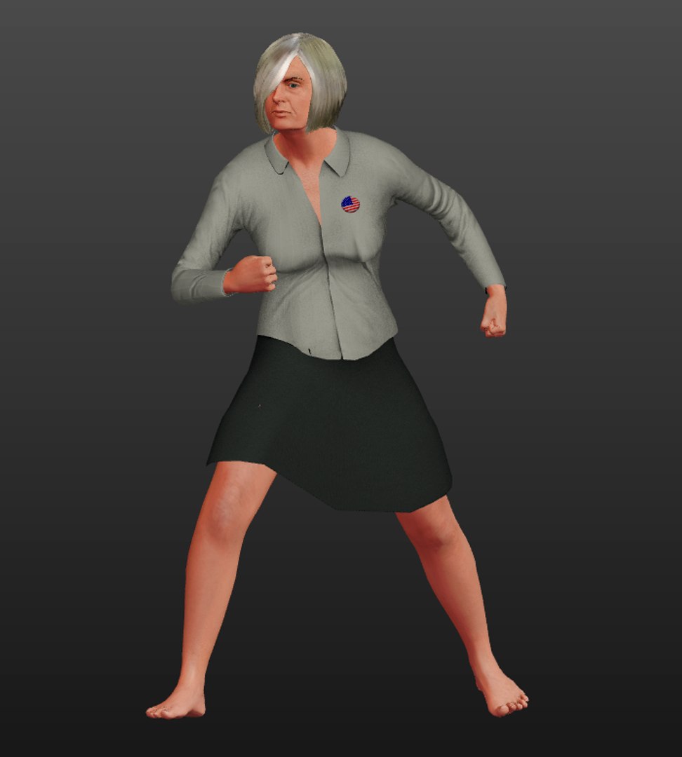 3d Female Politician Model