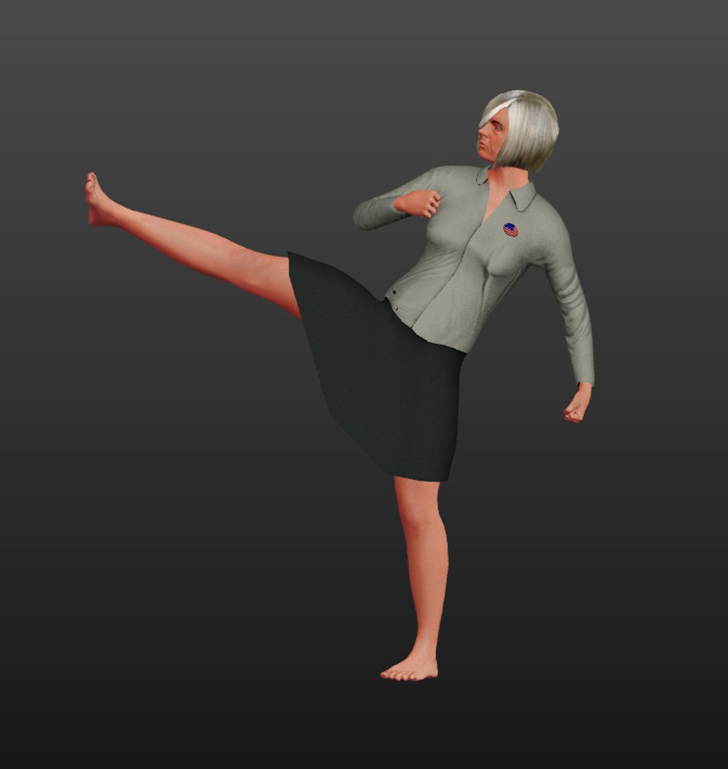 3d Female Politician Model