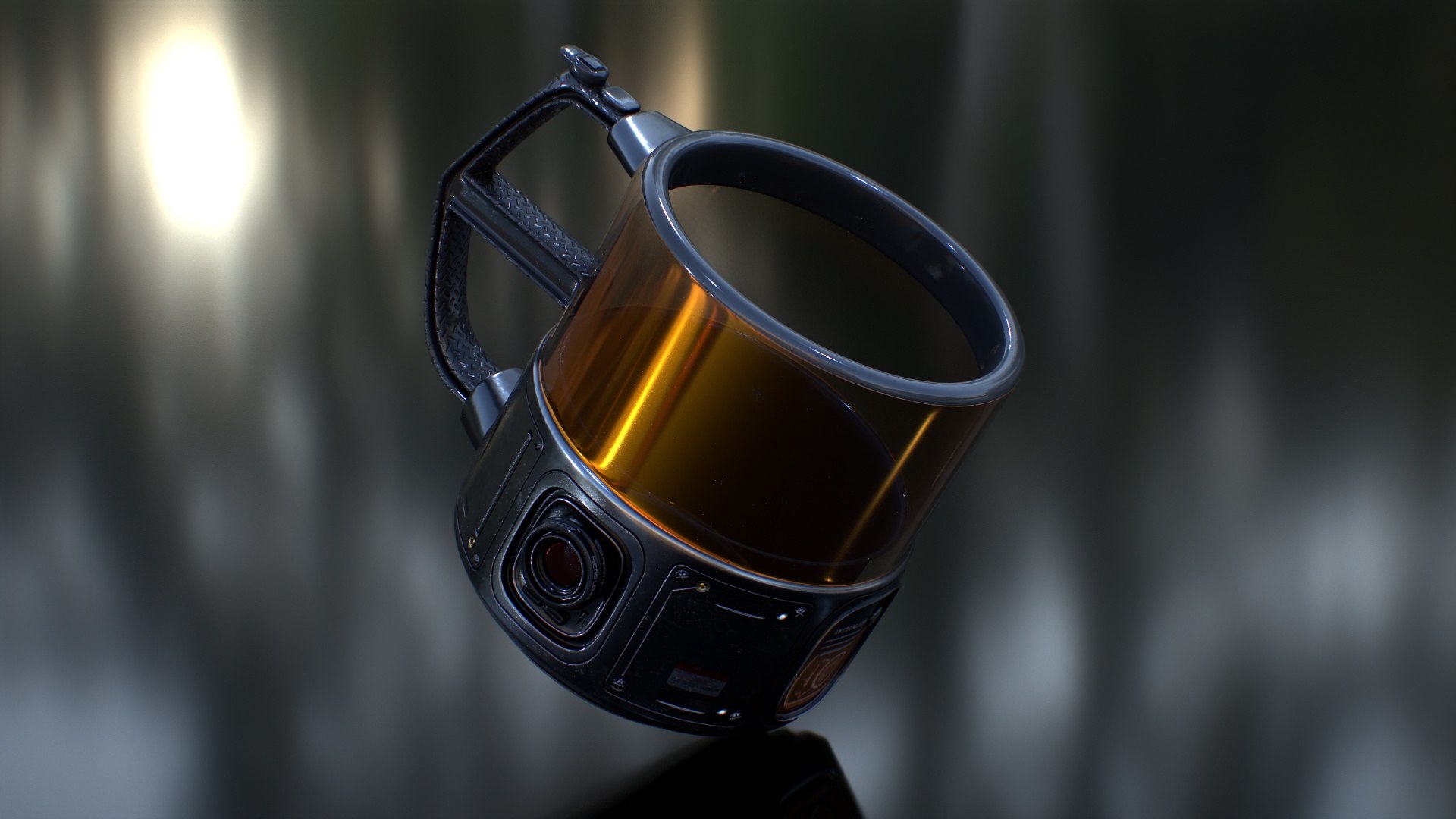 SciFi mug with Camera 3D - TurboSquid 2134478