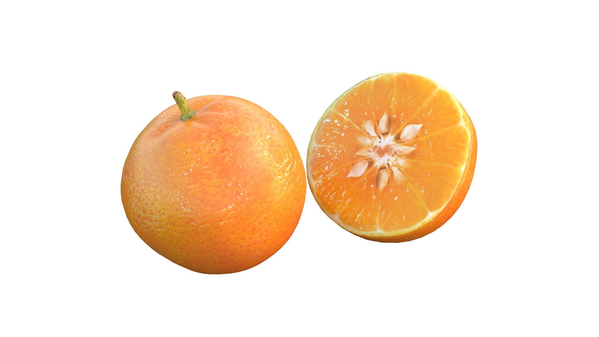 Mandarin Fruit Model - TurboSquid 2471257