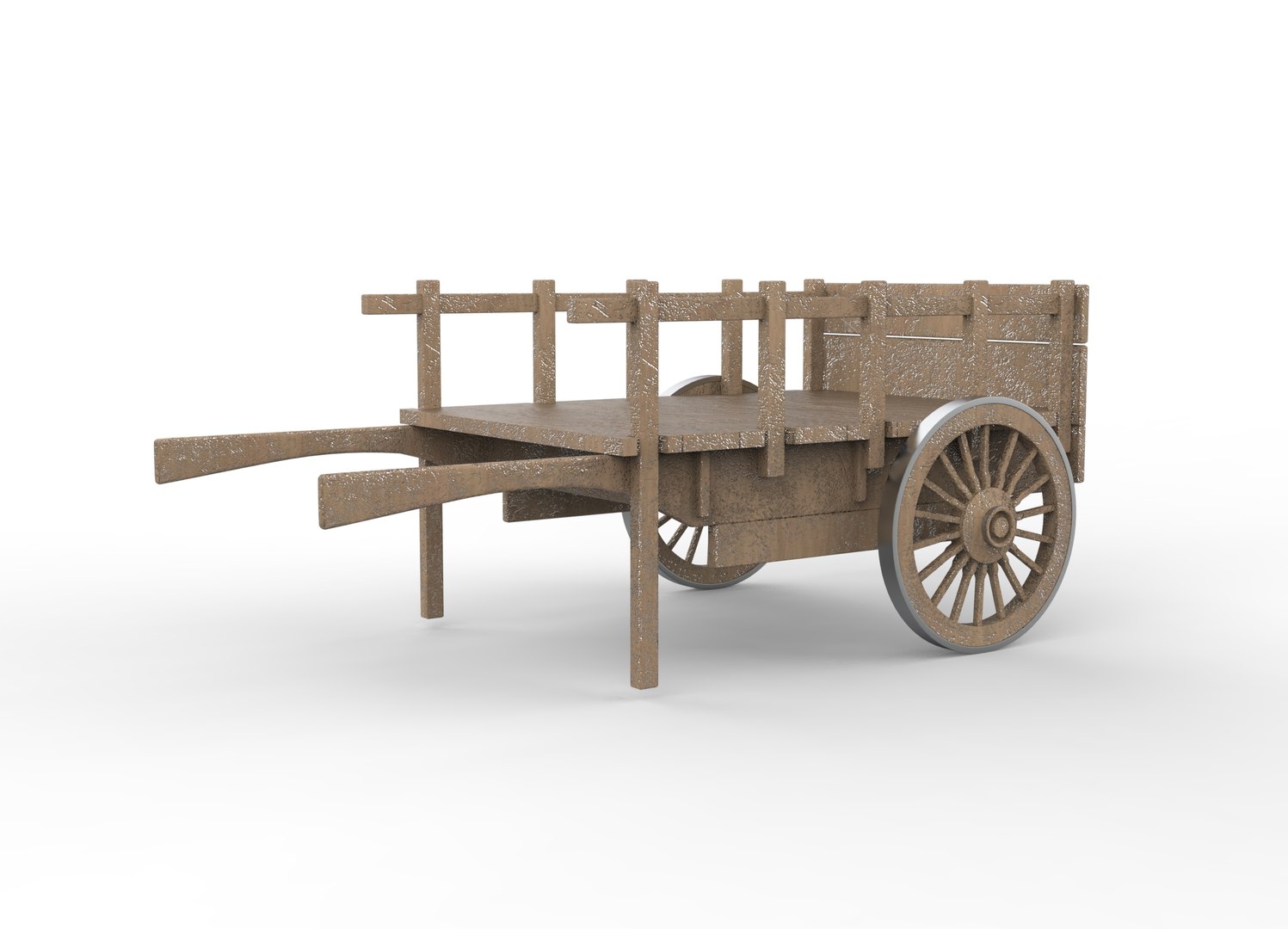 Wooden Trader Cart 3D Model 3D Model - TurboSquid 2397905