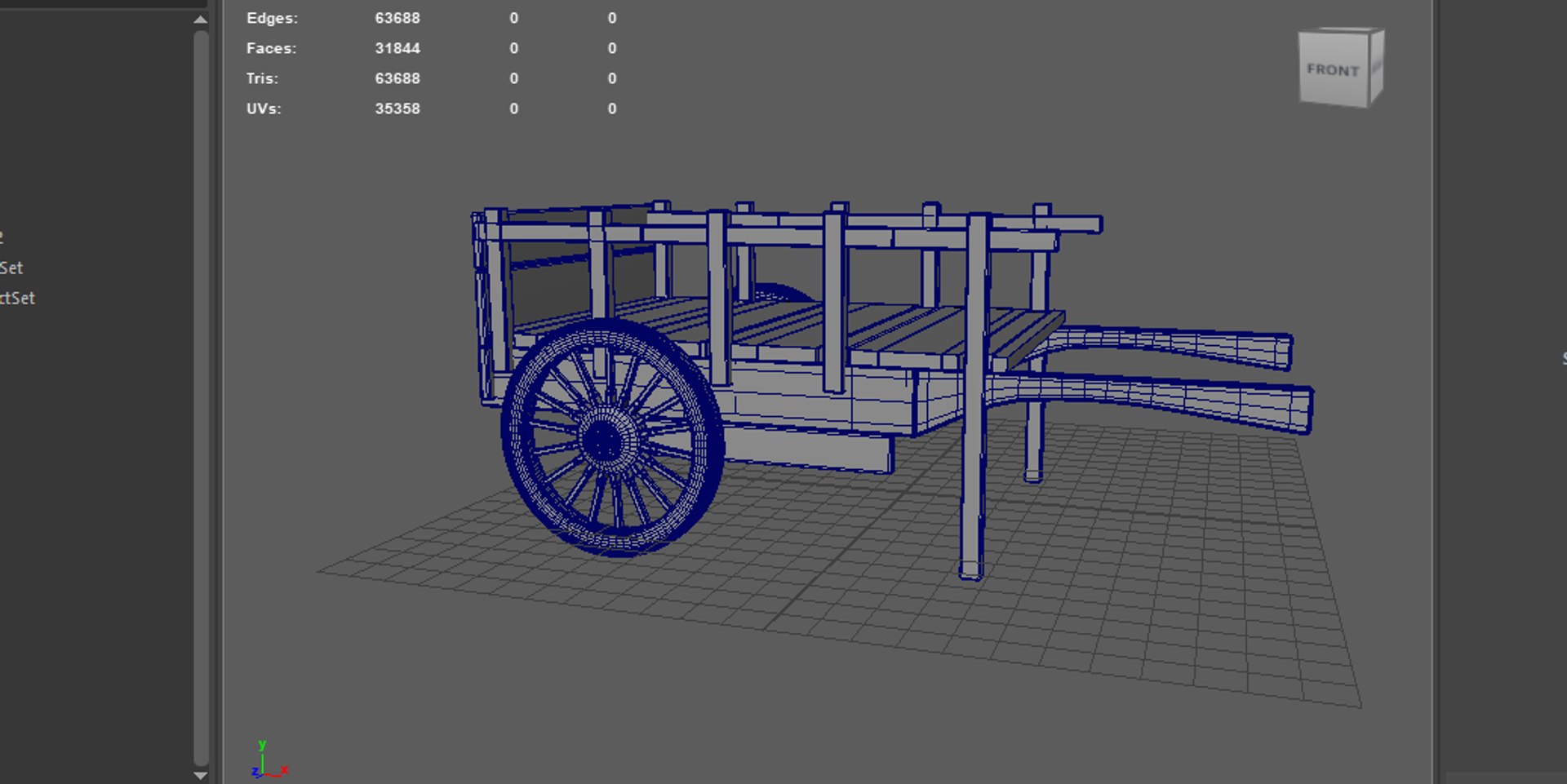 Wooden Trader Cart 3D Model 3D Model - TurboSquid 2397905