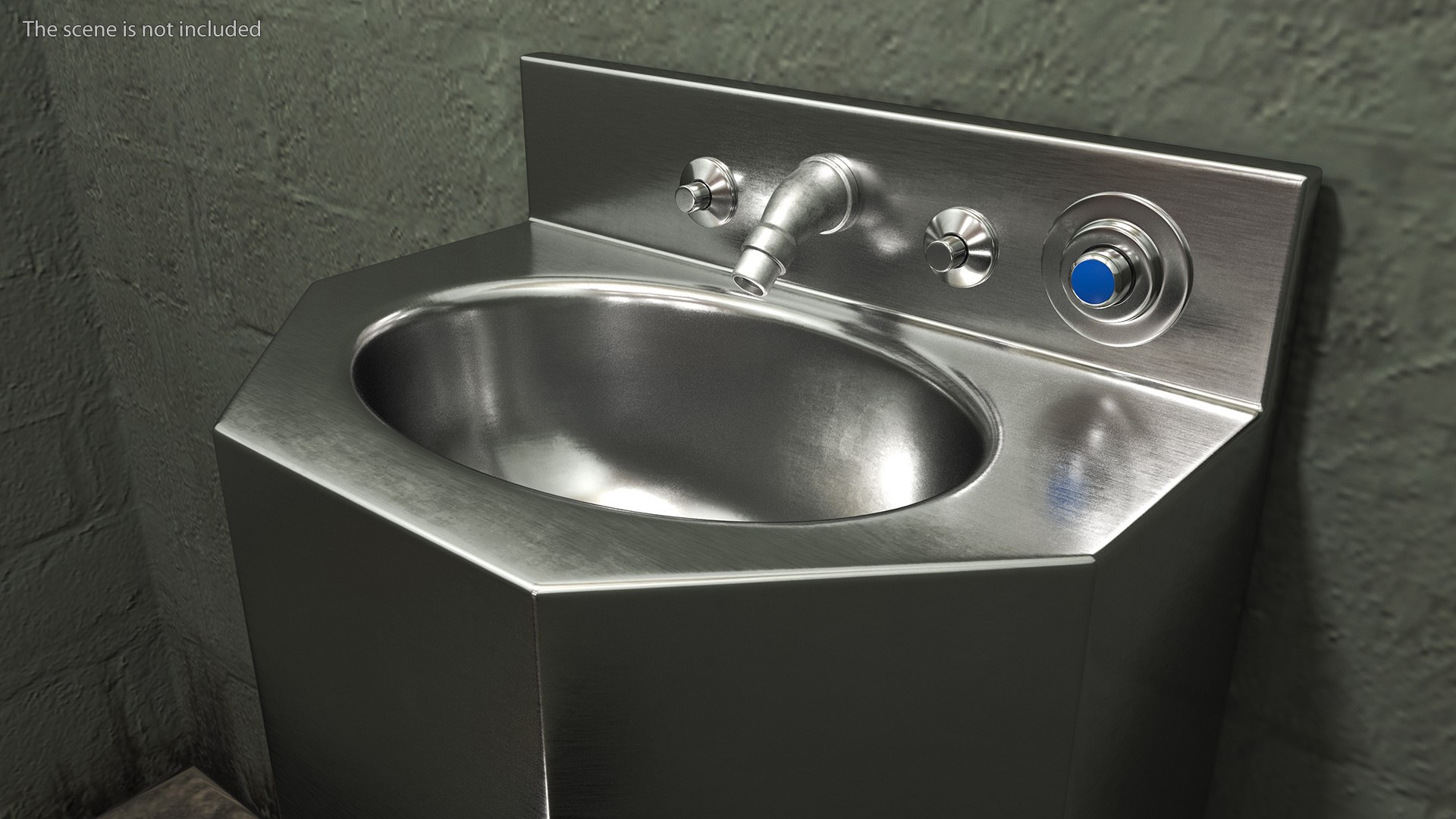 3D Model Stainless Steel Commode Toilet Basin Combination - TurboSquid ...