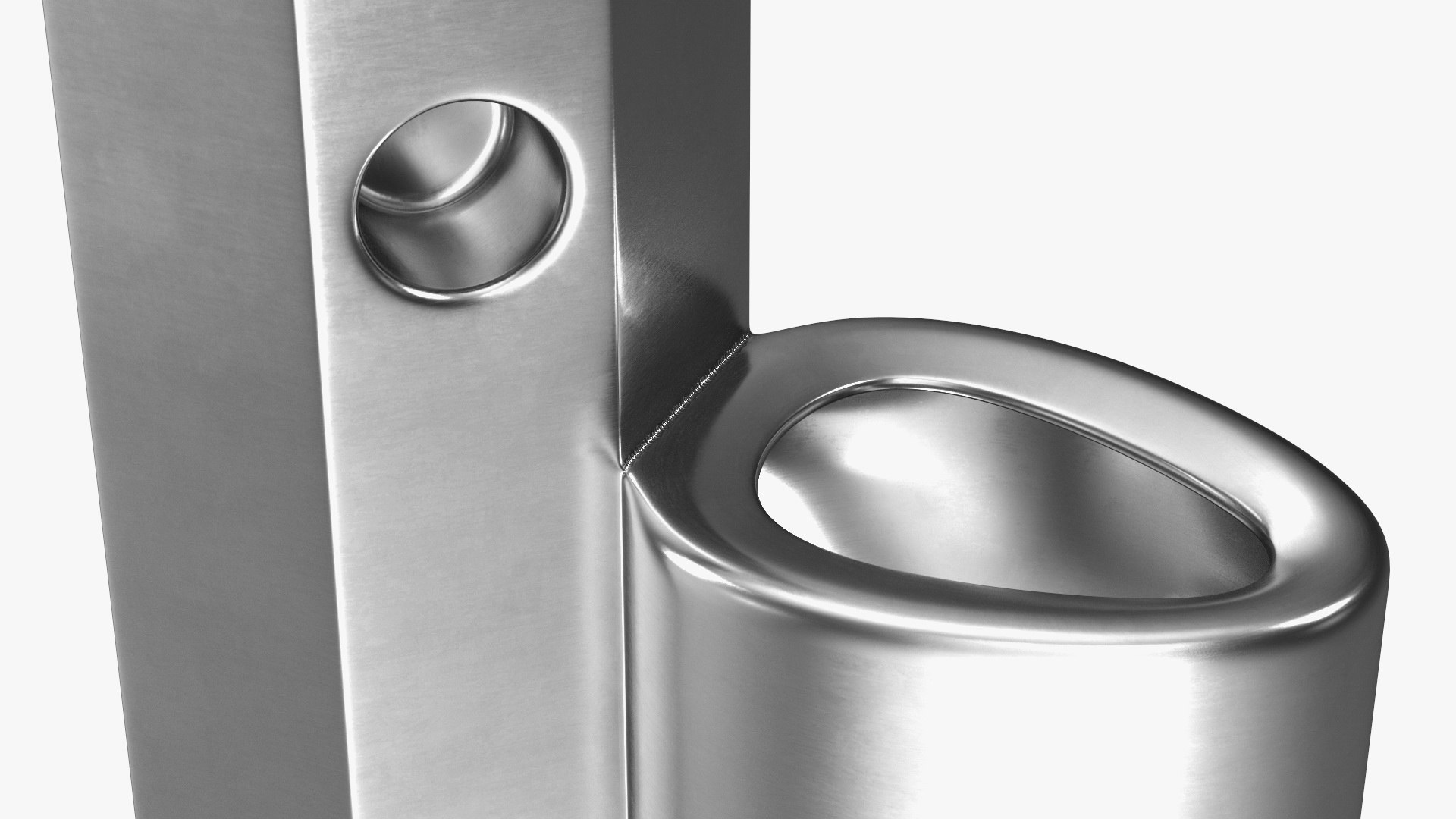 3D Model Stainless Steel Commode Toilet Basin Combination - TurboSquid ...