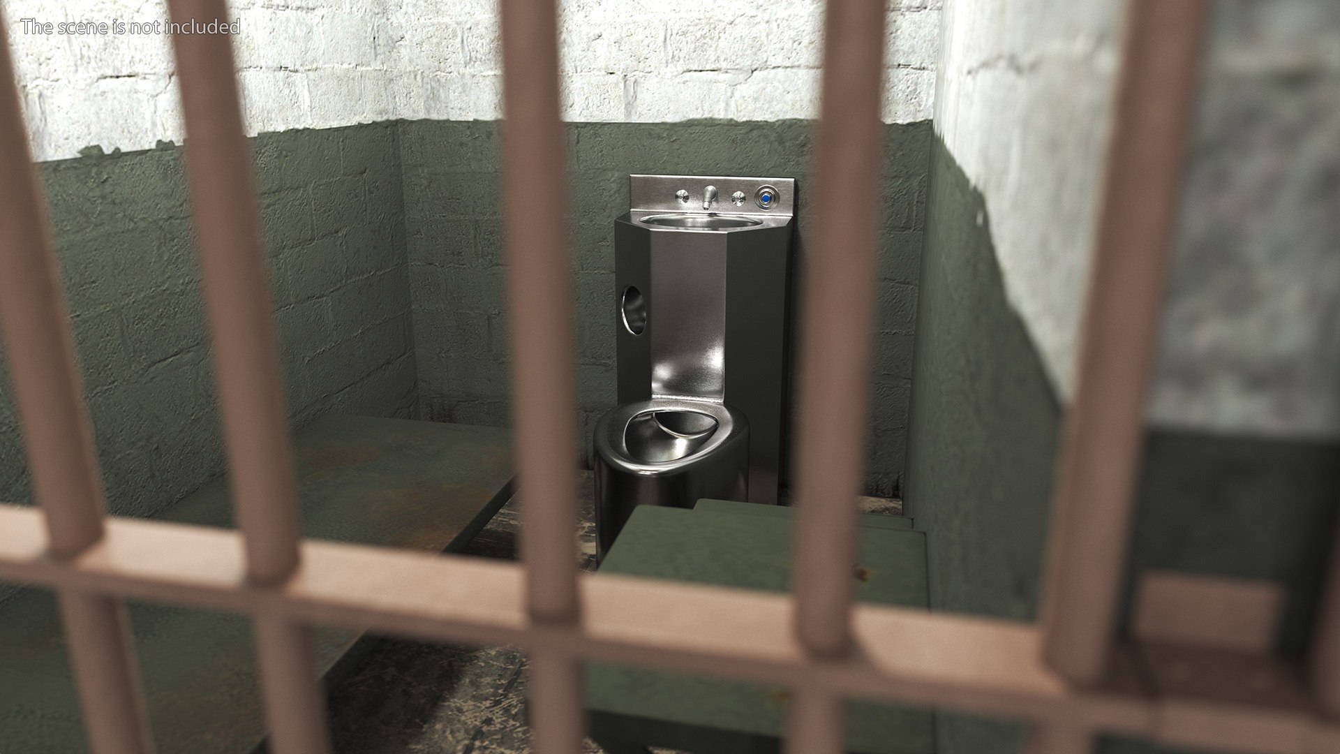 3D Model Stainless Steel Commode Toilet Basin Combination - TurboSquid ...