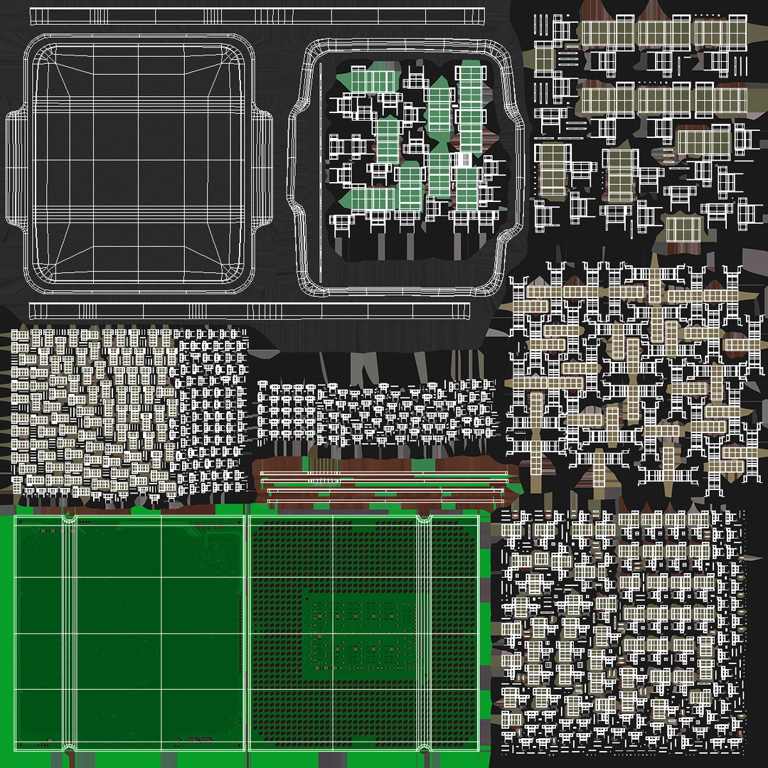 Land Grid Array CPU 3D model - TurboSquid 1813852