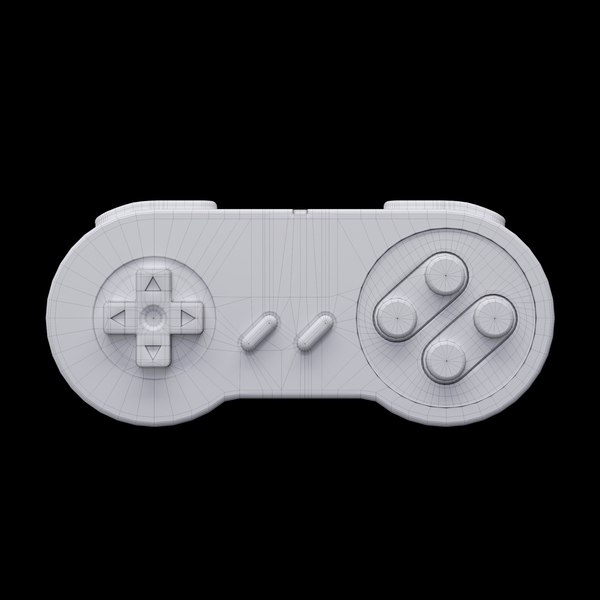 Super nintendo controller 3D - TurboSquid 1707146