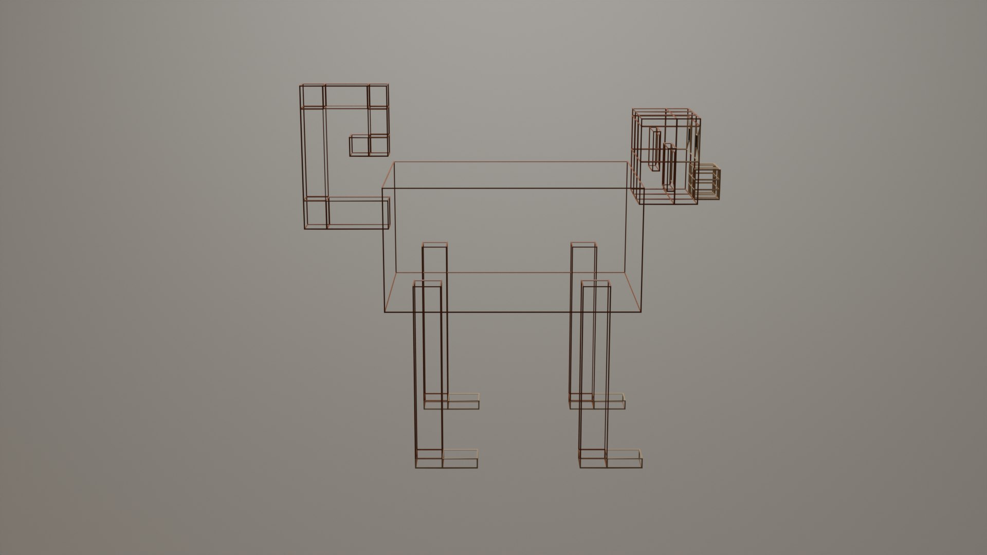 3D Voxel Low Polly Animal Monkey - TurboSquid 2181933