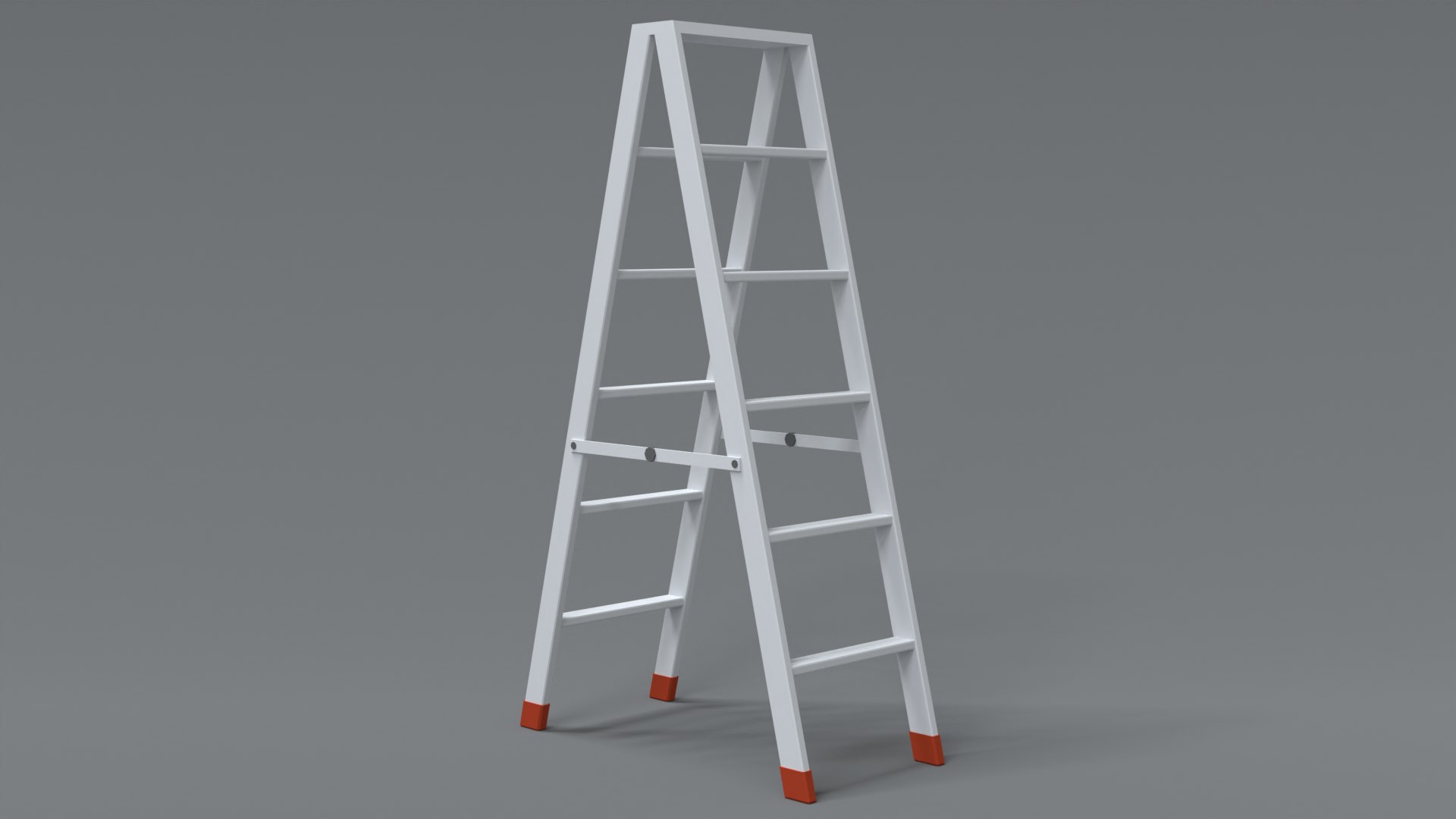 3D Low Poly Cartoon Aluminium Ladder - TurboSquid 1845537