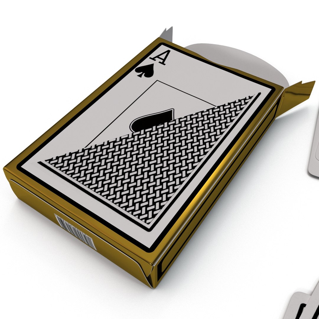 3d playing cards set model
