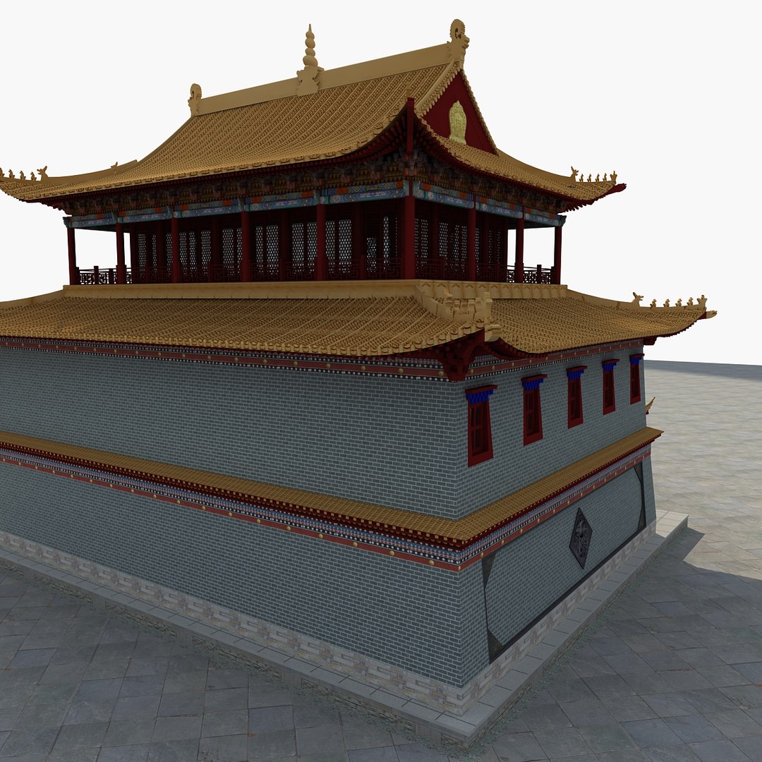 Tibetan Temple Model - TurboSquid 1838353