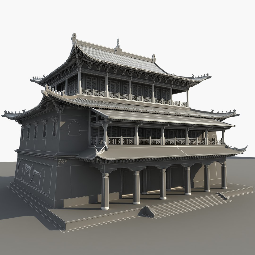 Tibetan Temple Model - TurboSquid 1838353