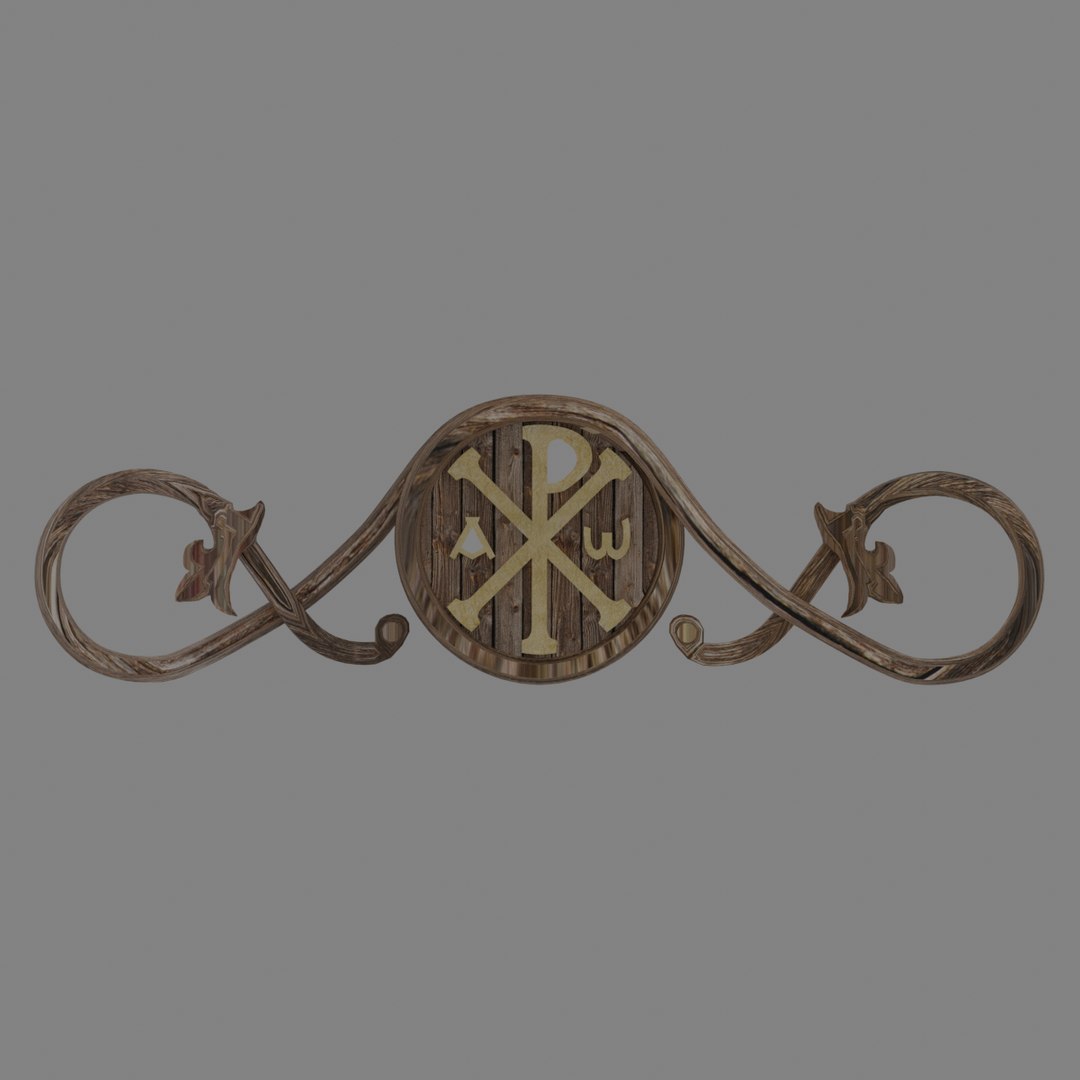 ChiRho Plaque 3D Model - TurboSquid 1788077