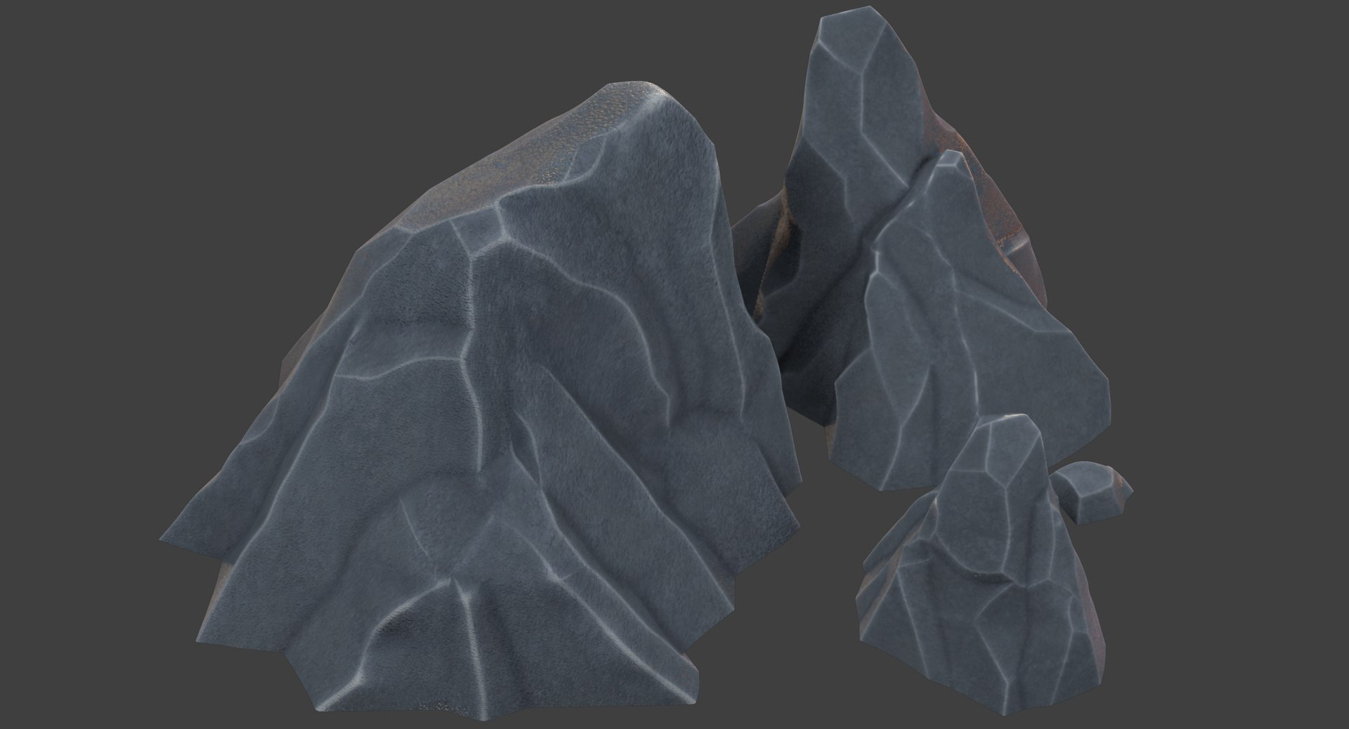 Stylized rocks 3D model - TurboSquid 1376278