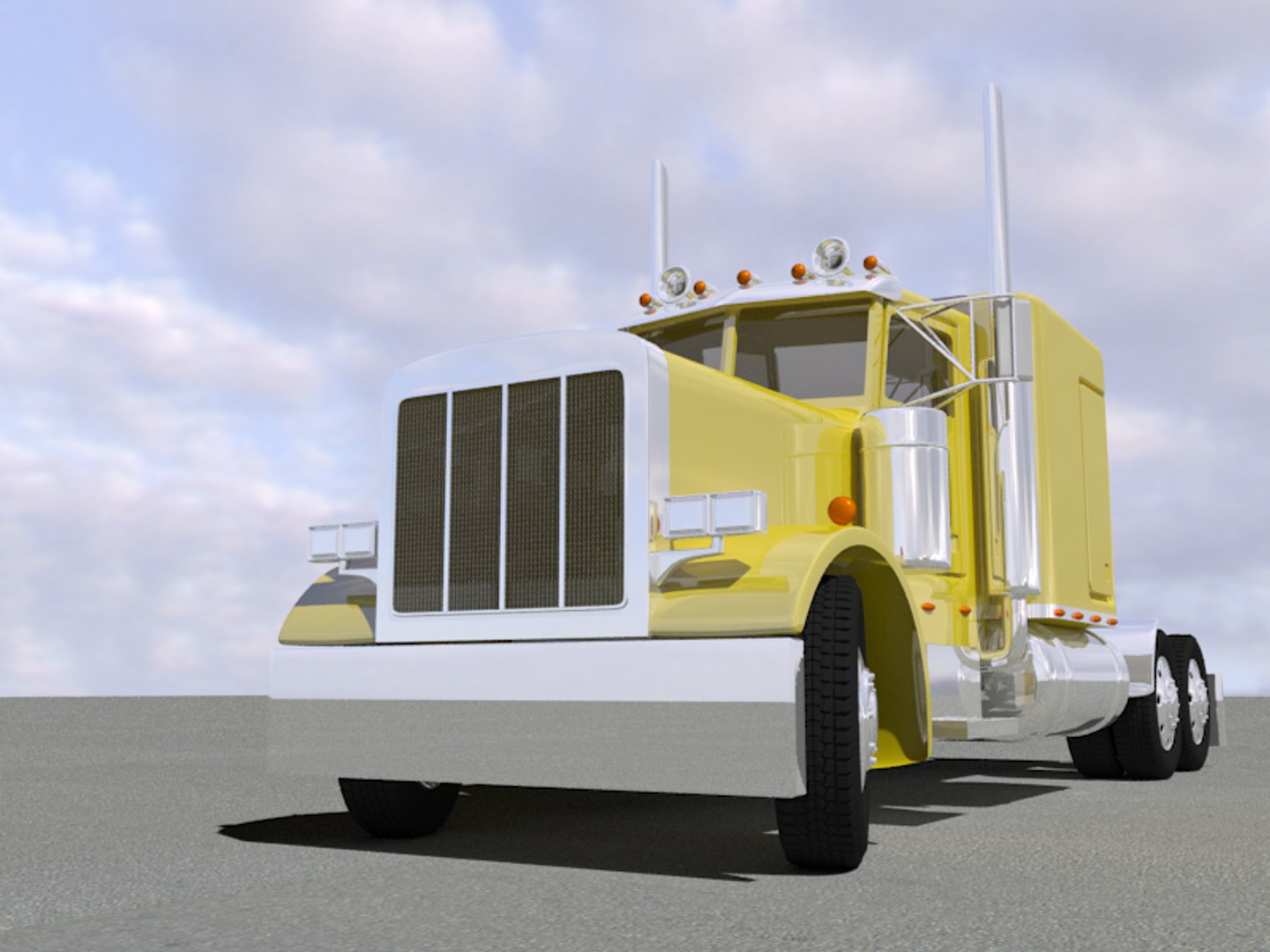 3d Realistic Truck Model