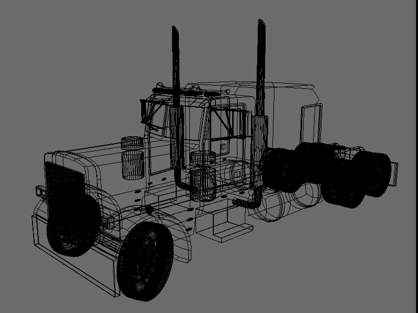 3d Realistic Truck Model