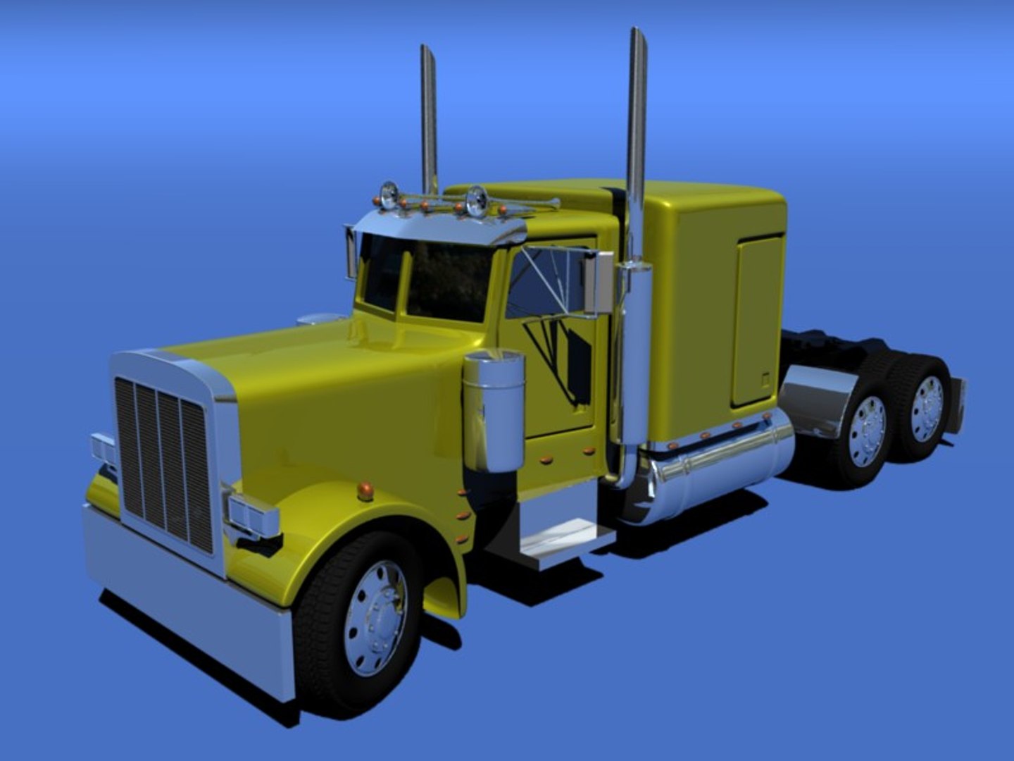 3d Realistic Truck Model