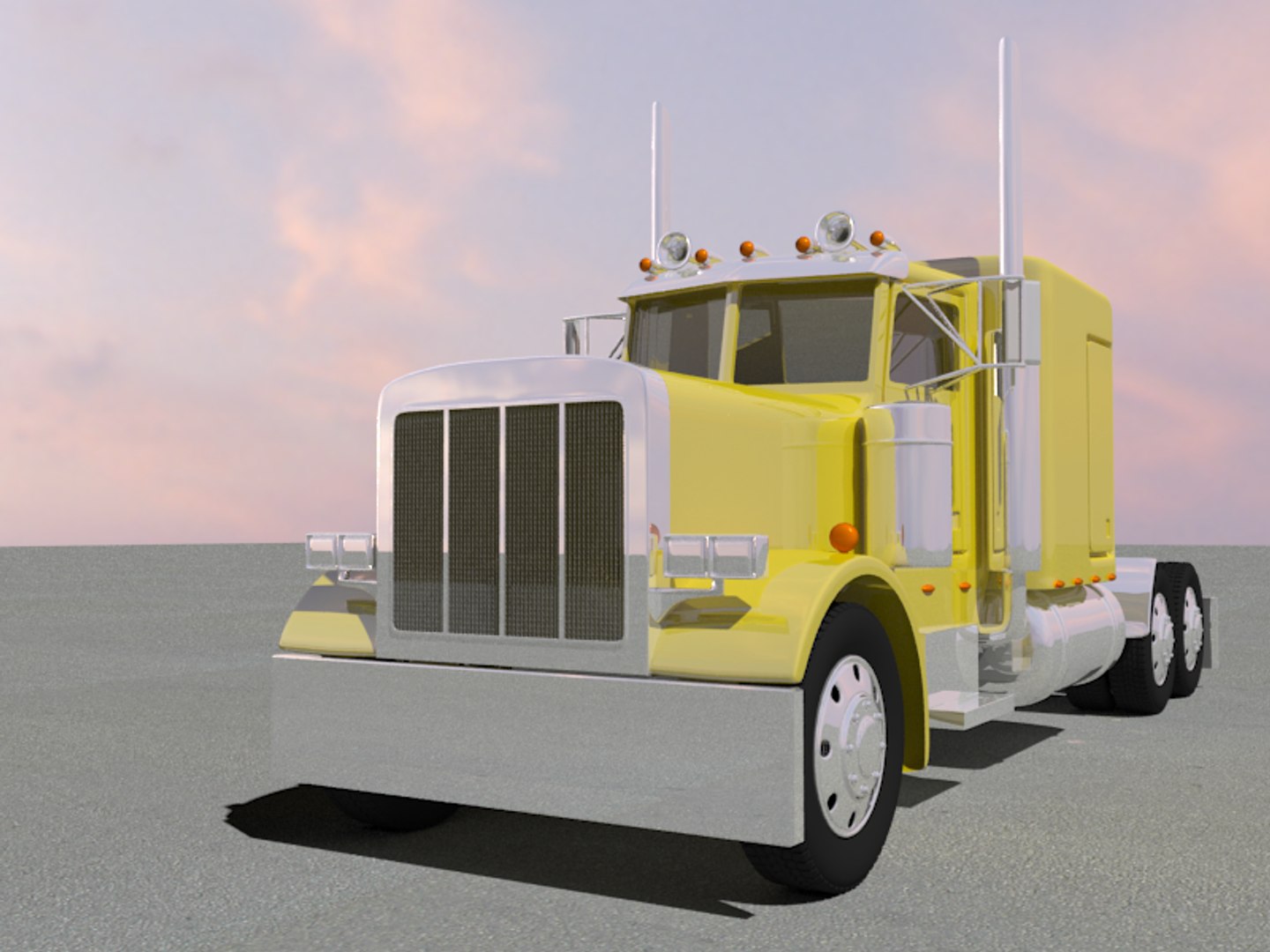 3d Realistic Truck Model
