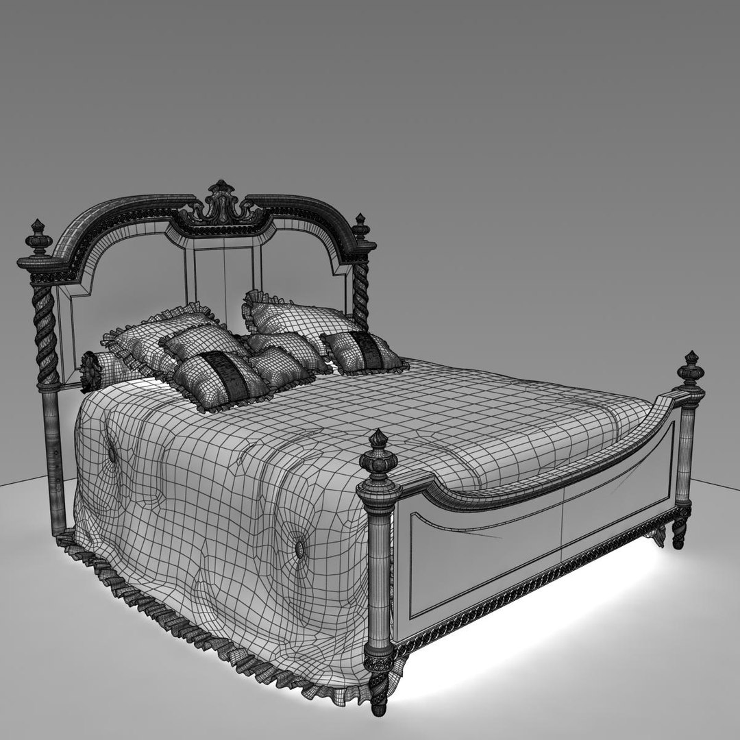 Bed Model - TurboSquid 1221512