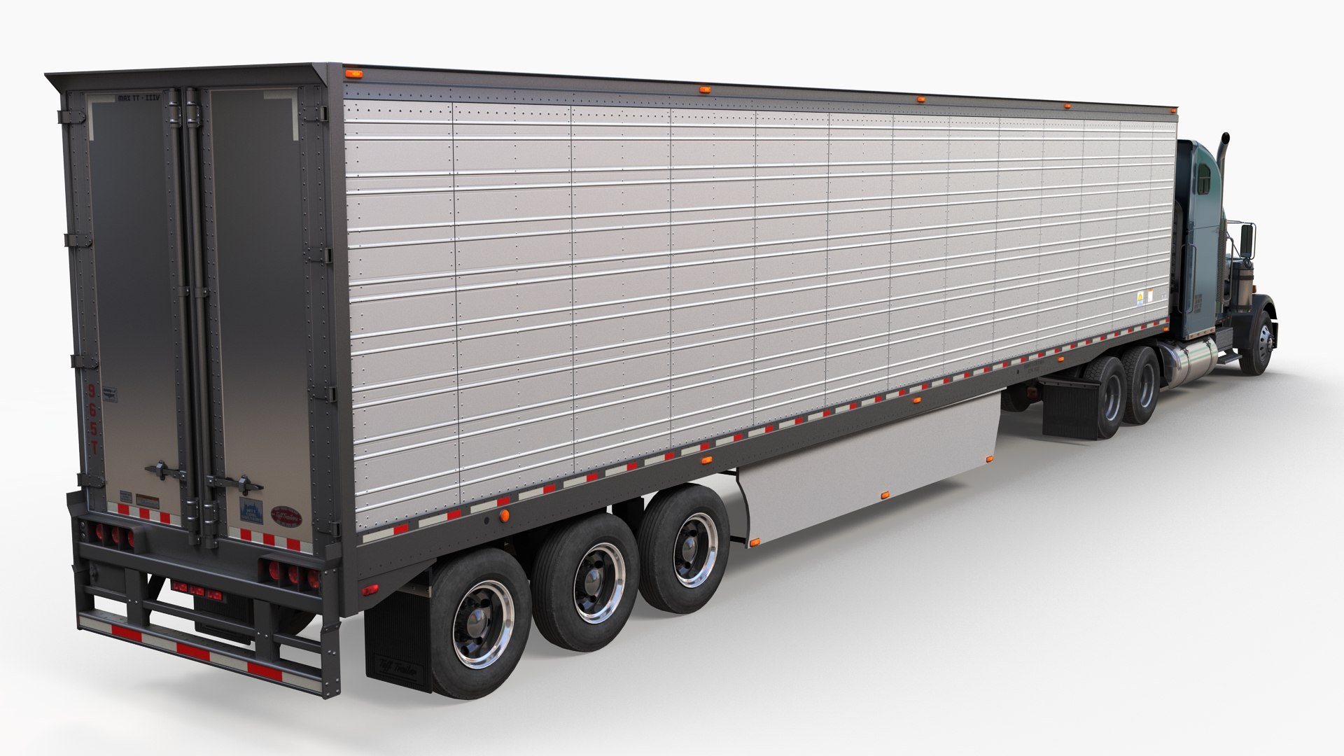 3D Freightliner Classic refrigerated trailer model - TurboSquid 2051677