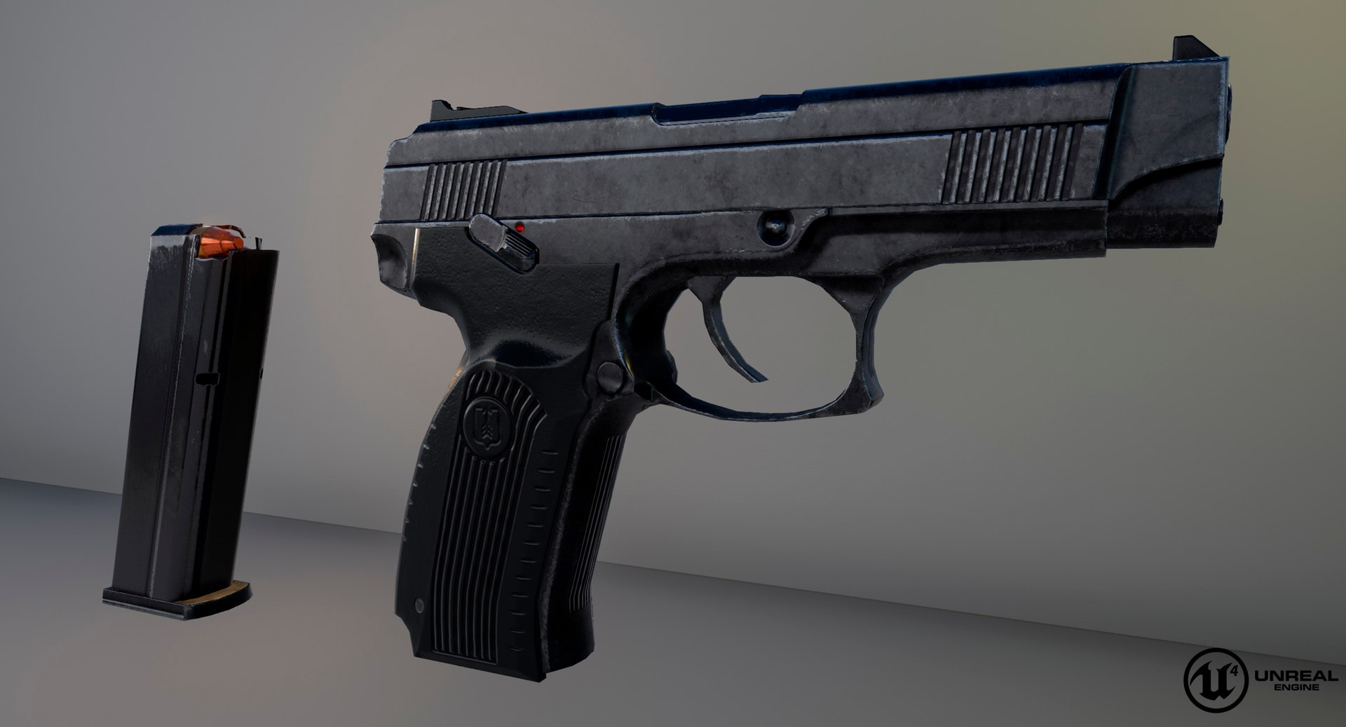 3d Mp-443 Grach Pistol Model