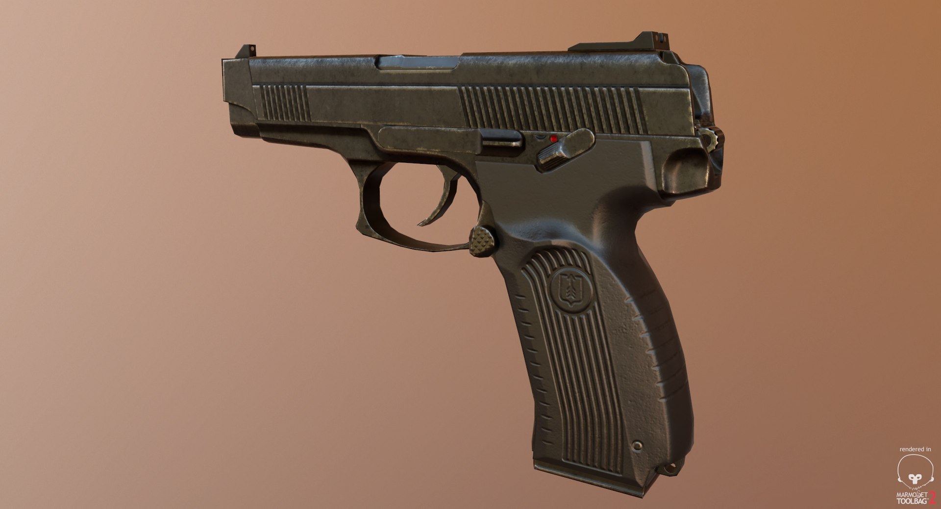 3d Mp-443 Grach Pistol Model