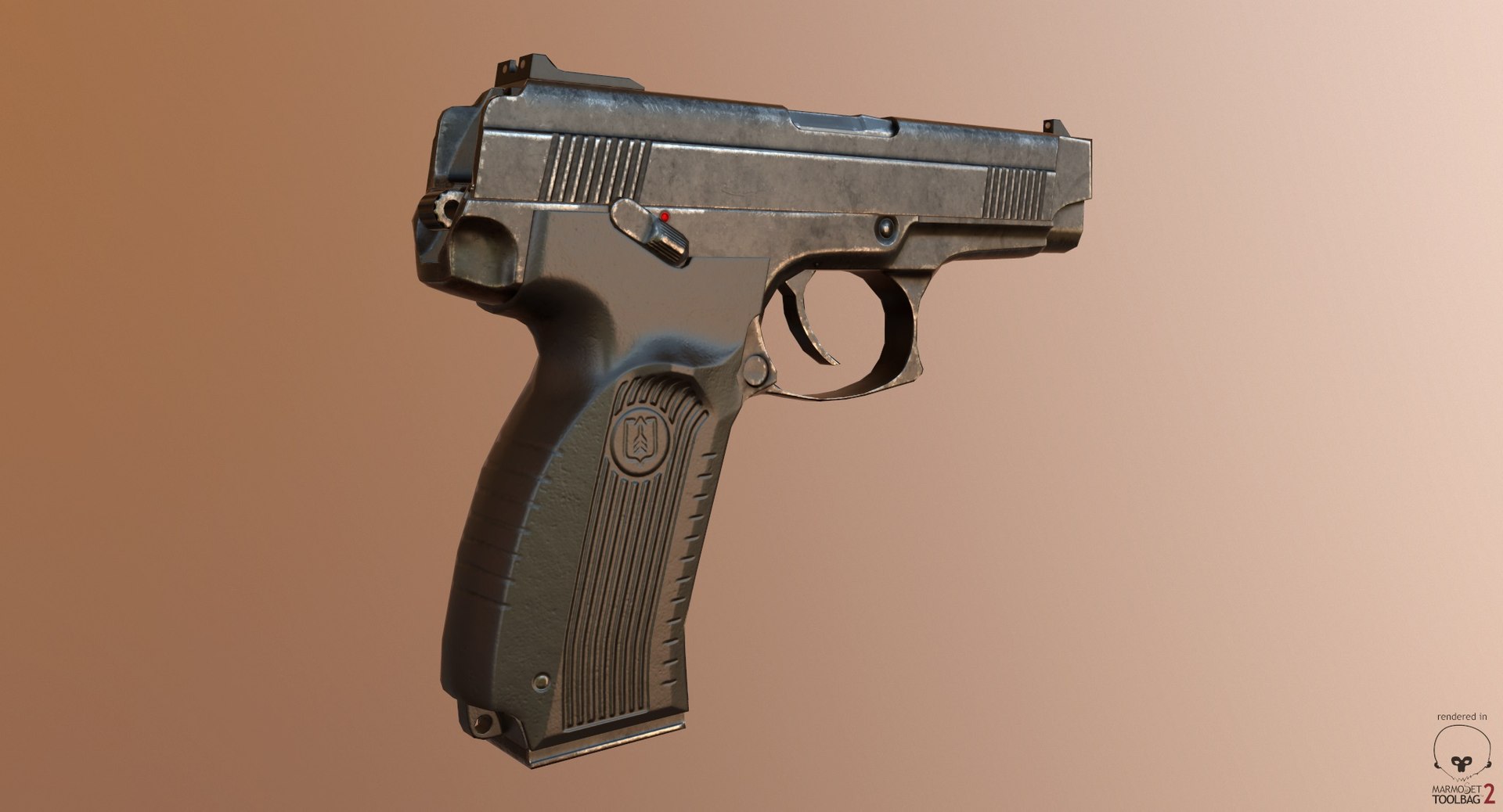 3d Mp-443 Grach Pistol Model