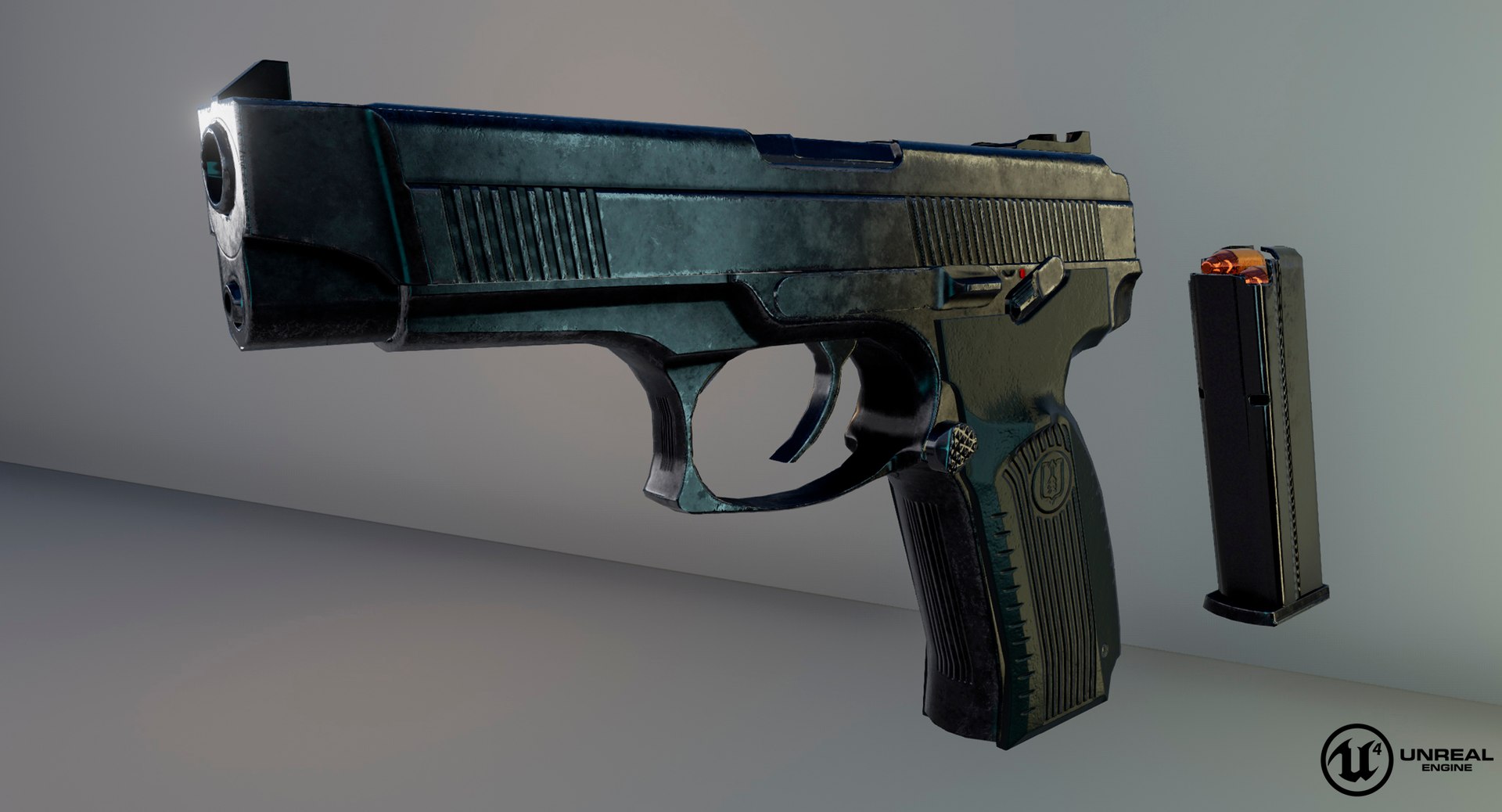 3d Mp-443 Grach Pistol Model