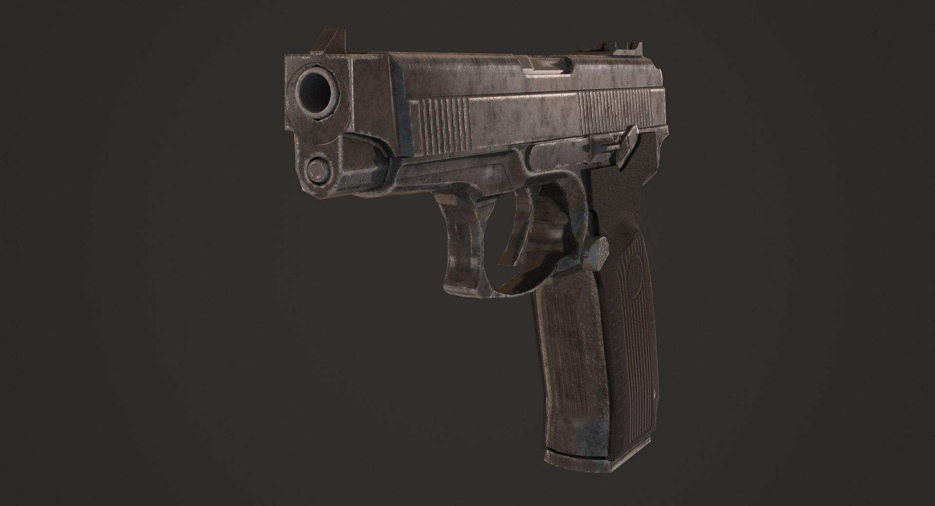 3d Mp-443 Grach Pistol Model